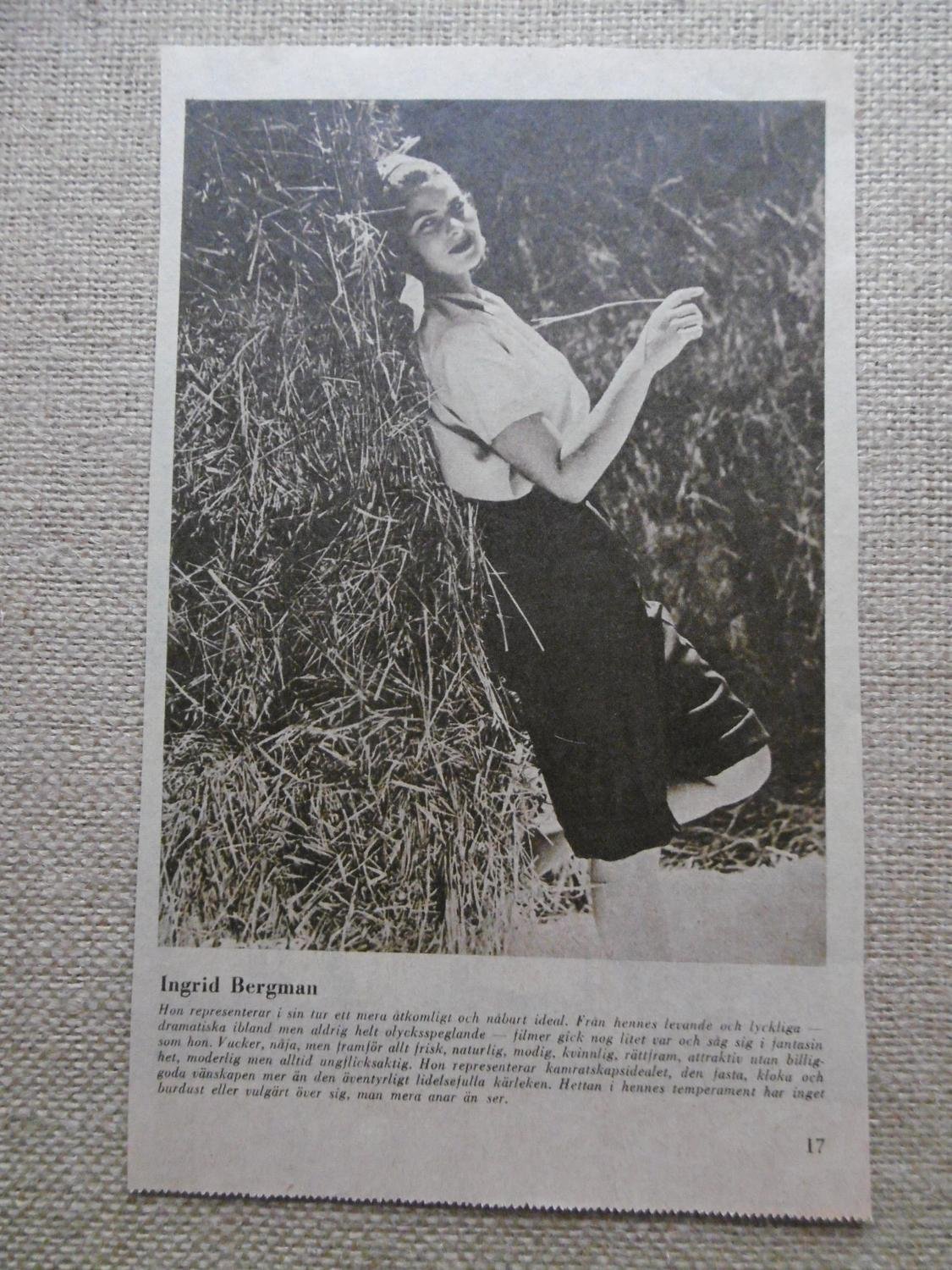 2 äldre Idolbilder på Greta Garbo och Ingrid Be.. | Köp på Tradera ...