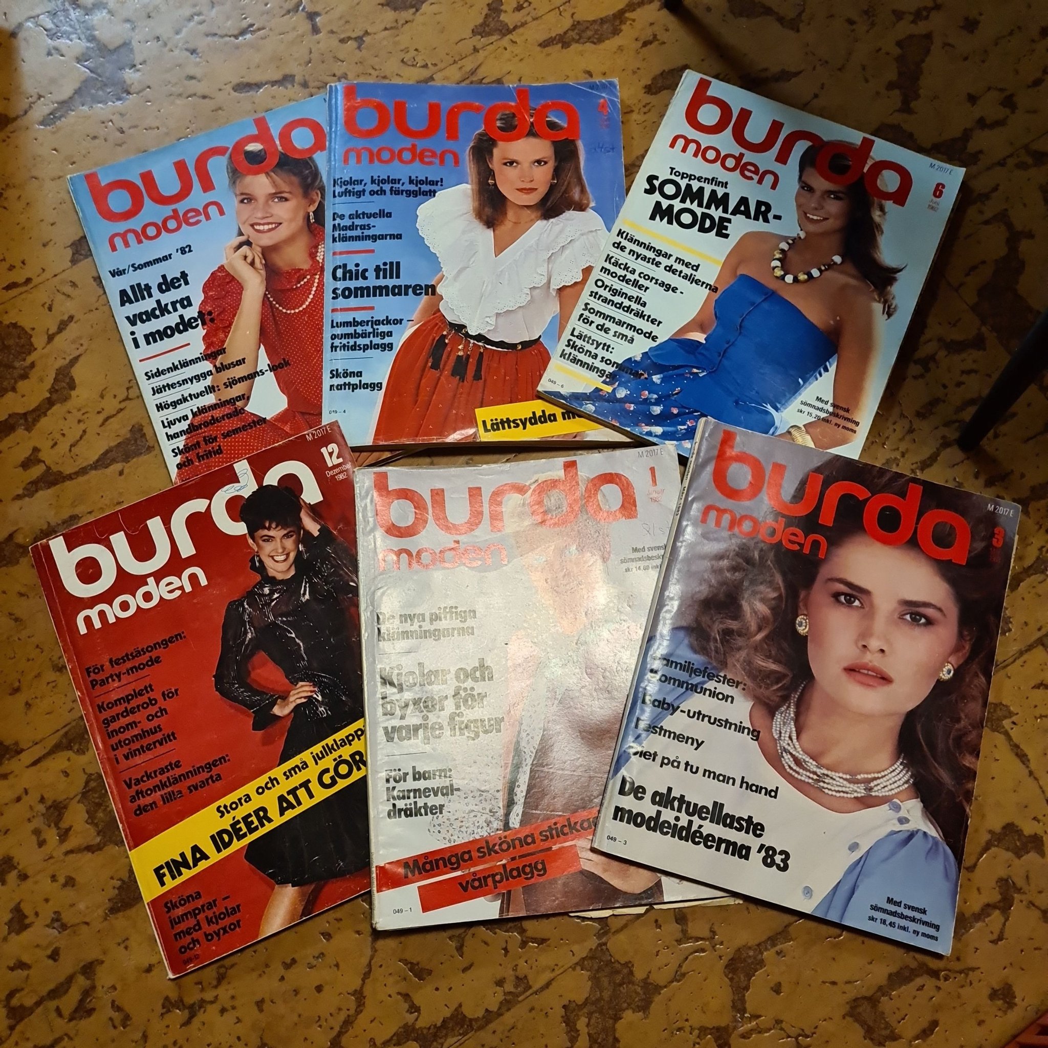 Samling av Burda Moden Tidningar från 1980-talet | Köp på Tradera (698959779)