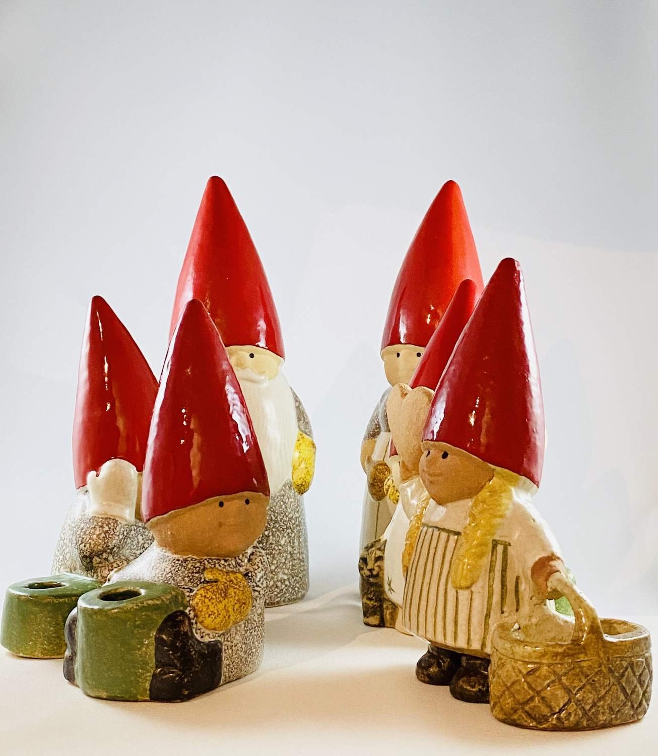 Gustavsberg - Tomtefamiljen - Hela familjen 6 st tomtar design Lisa ...