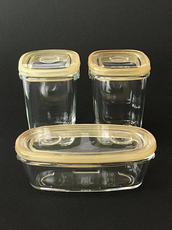 IKEA 365+ retro, matförvaring 3 glasburkar. | Köp på Tradera (633350156)