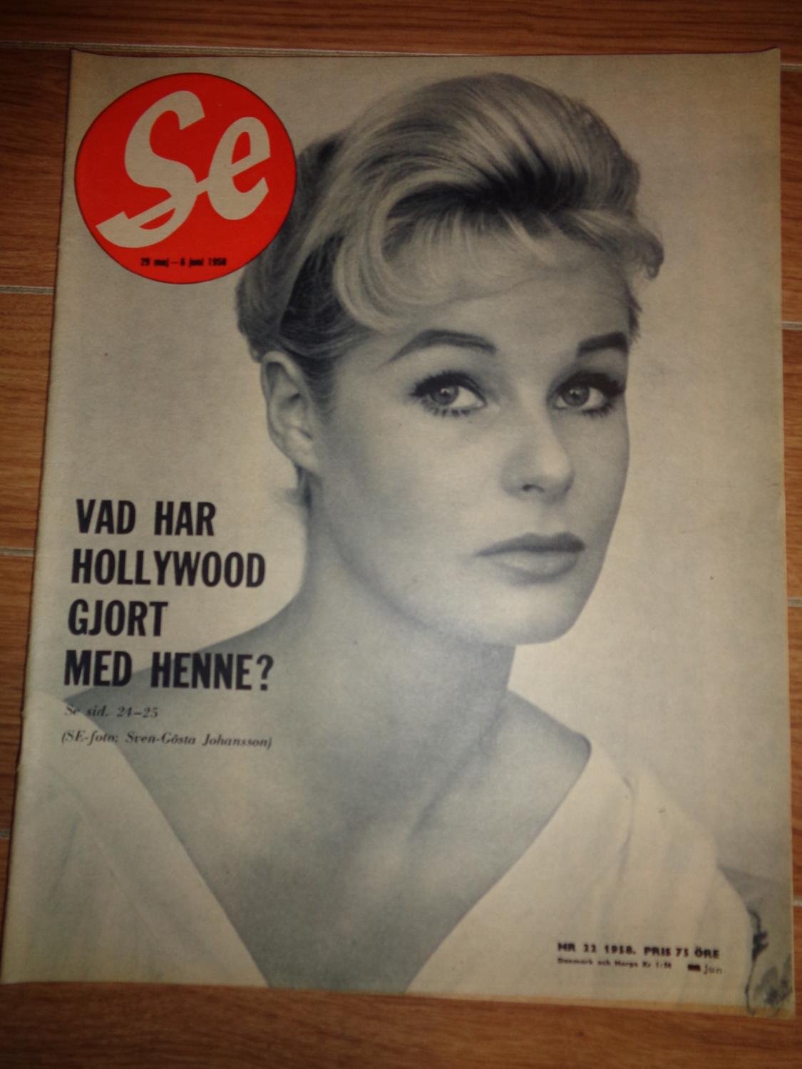 Se nr22 1958 Fröken Sverige Ingrid Goude, Klu .. | Köp på Tradera ...