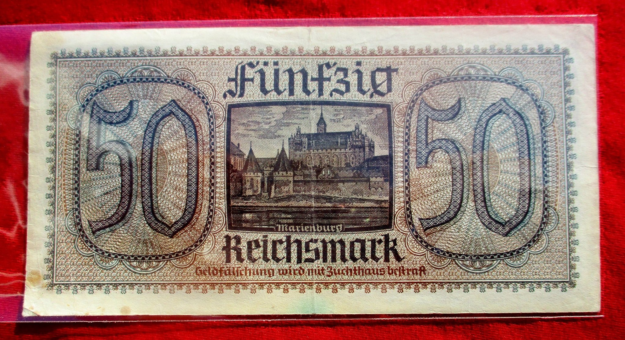 Nazi - sedel 50 Reichsmark WWII 1940-45 Tysklan.. | Köp på Tradera ...