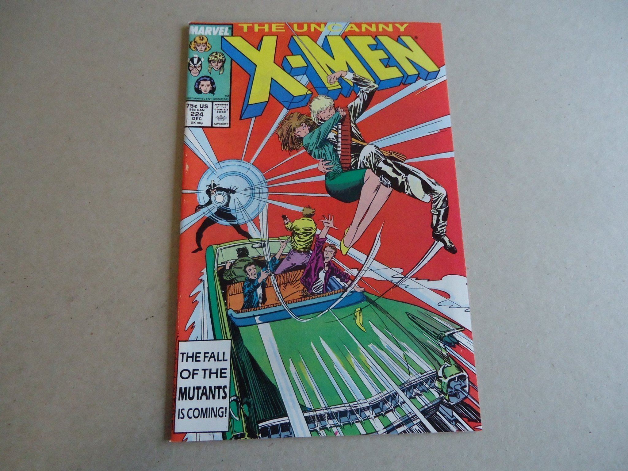 OLÄST EX 1987 UNCANNY X-MEN 224 BILAGA KVAR | Köp på Tradera (714444373)
