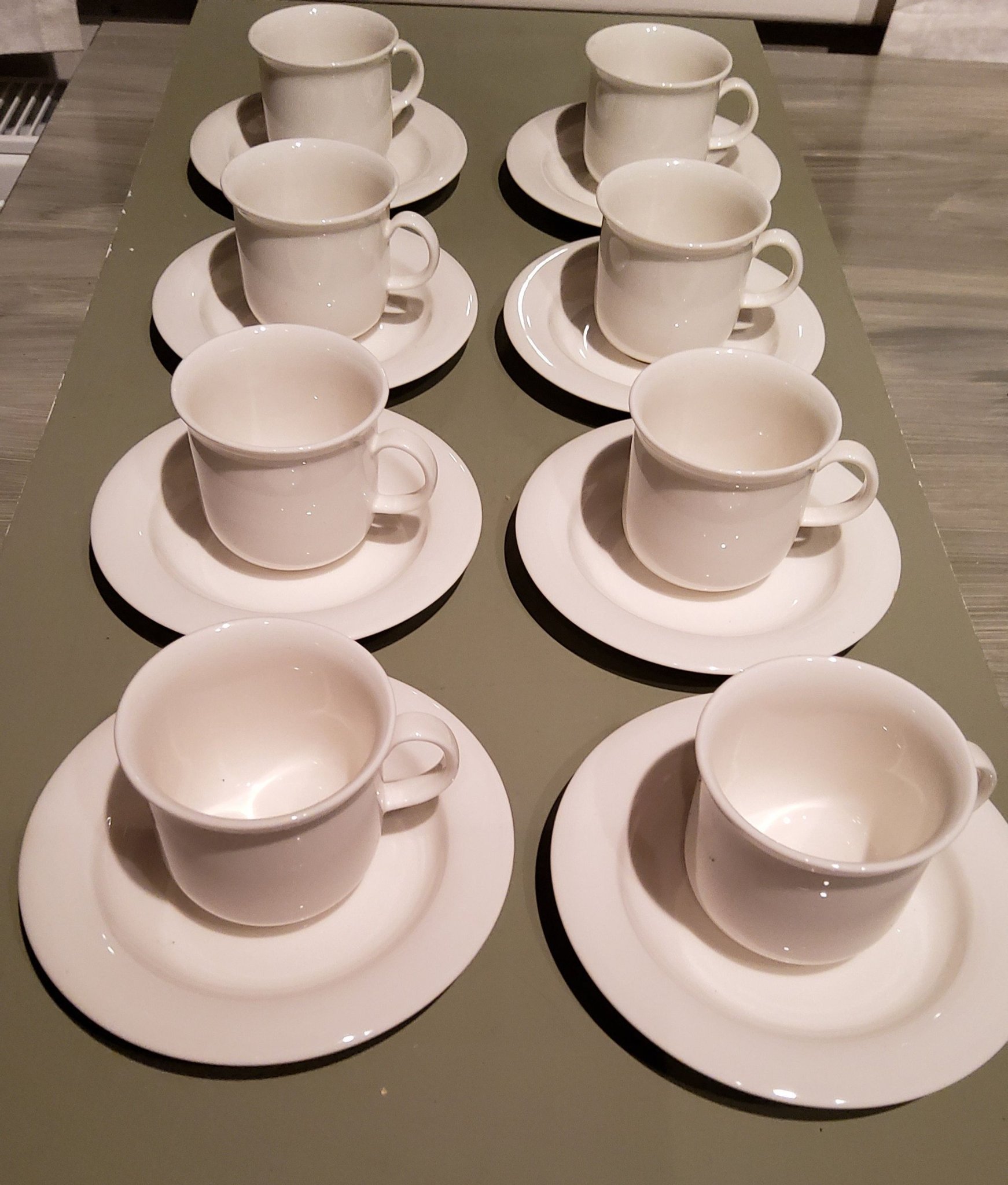 Åtta koppar med fat Artica från Arabia Finland. | Köp på Tradera ...
