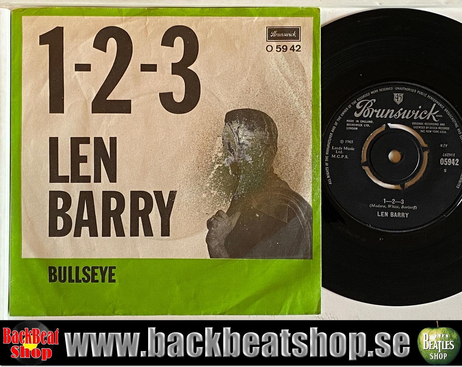 LEN BARRY - 1-2-3 / BULLSEYE | Köp från backbeat på Tradera (671638229)