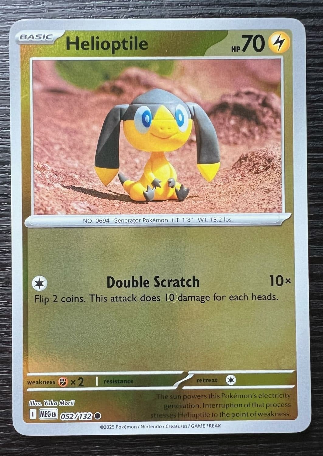 Helioptile 052/132 Pokémonkort - Mega Evolution | Köp på Tradera ...