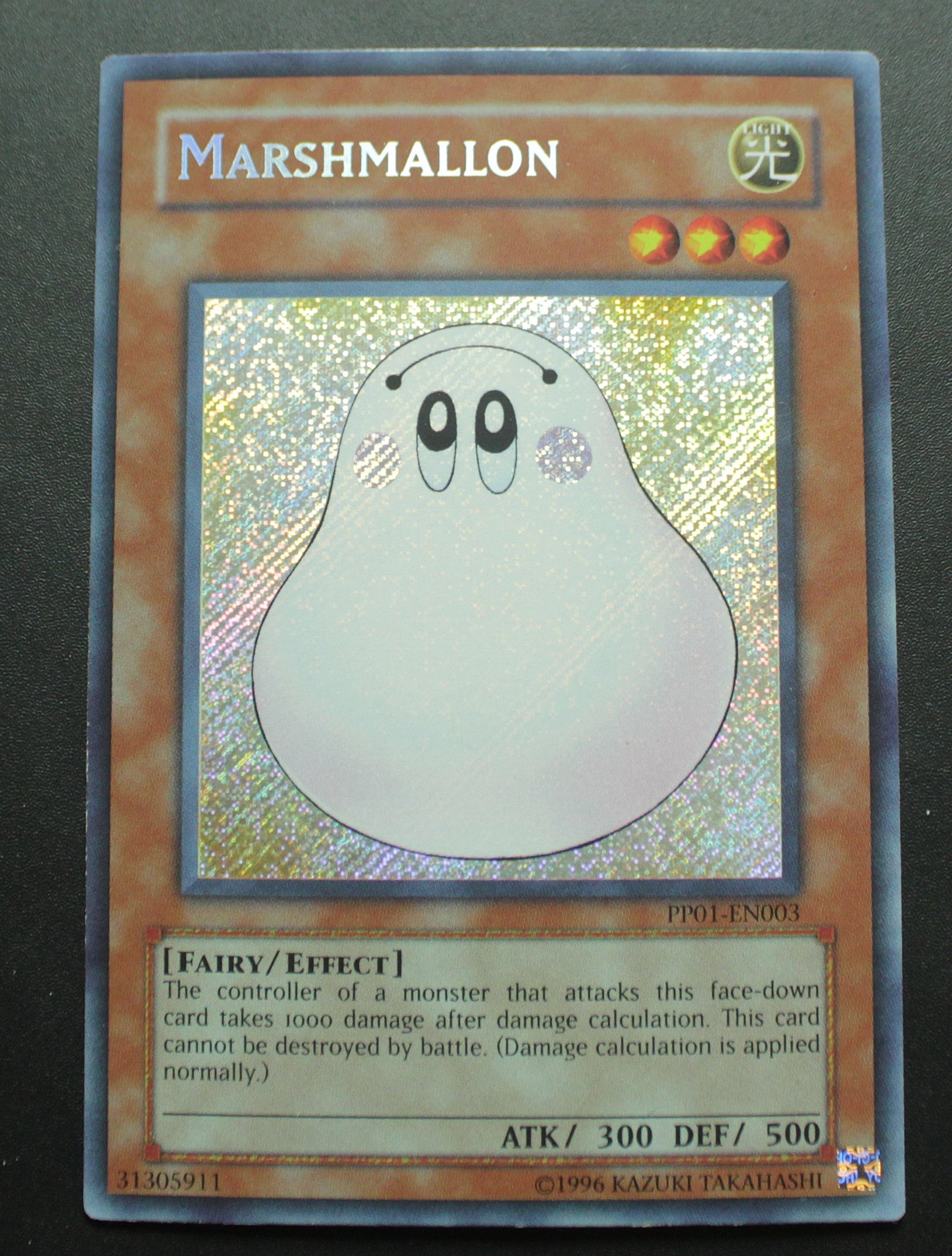 Marshmallon | Secret Rare Holo | Yu-Gi-Oh! Kort.. | Köp på Tradera ...