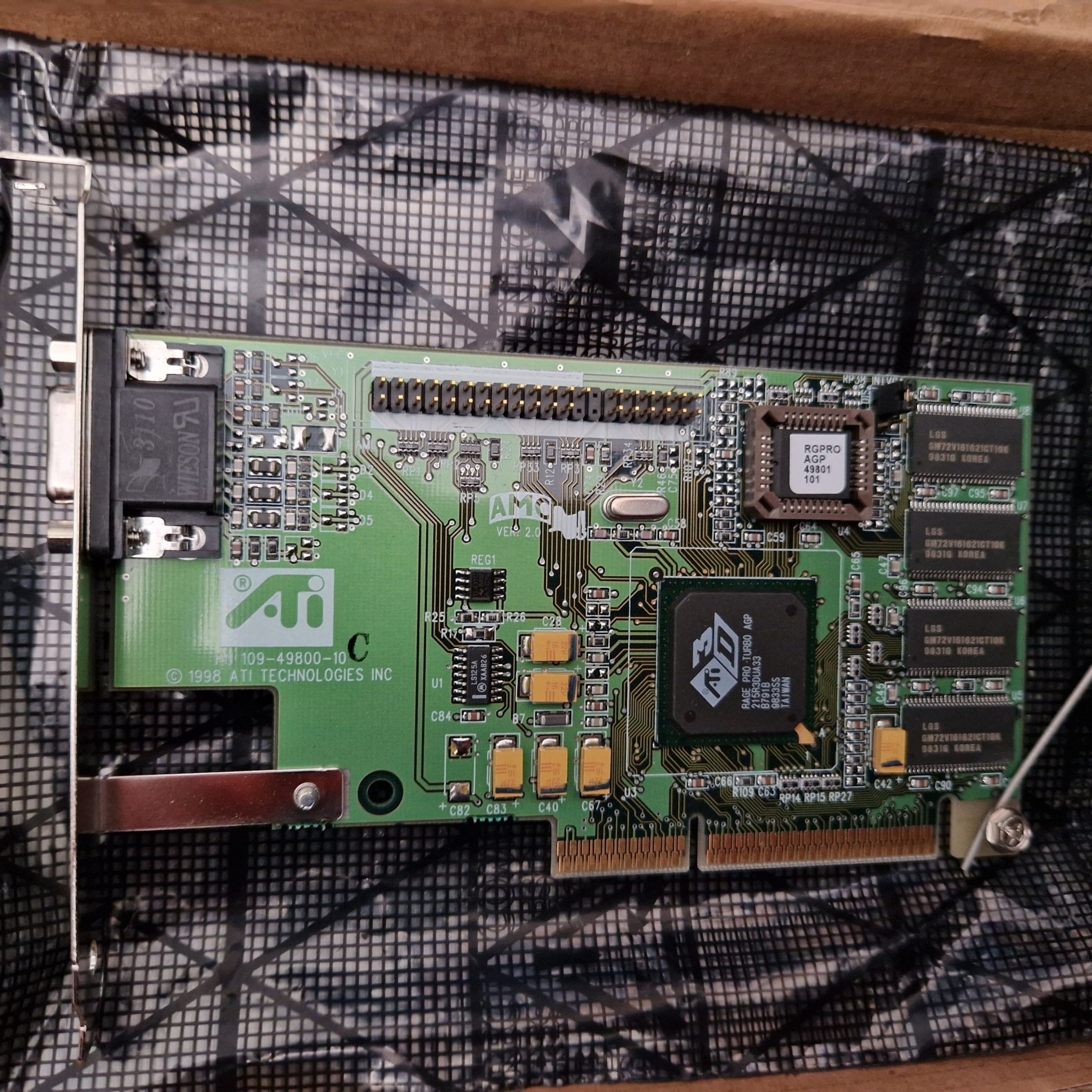 Nytt ATI Rage Pro Turbo GPU GFX Grafikkort bild.. | Köp på Tradera ...