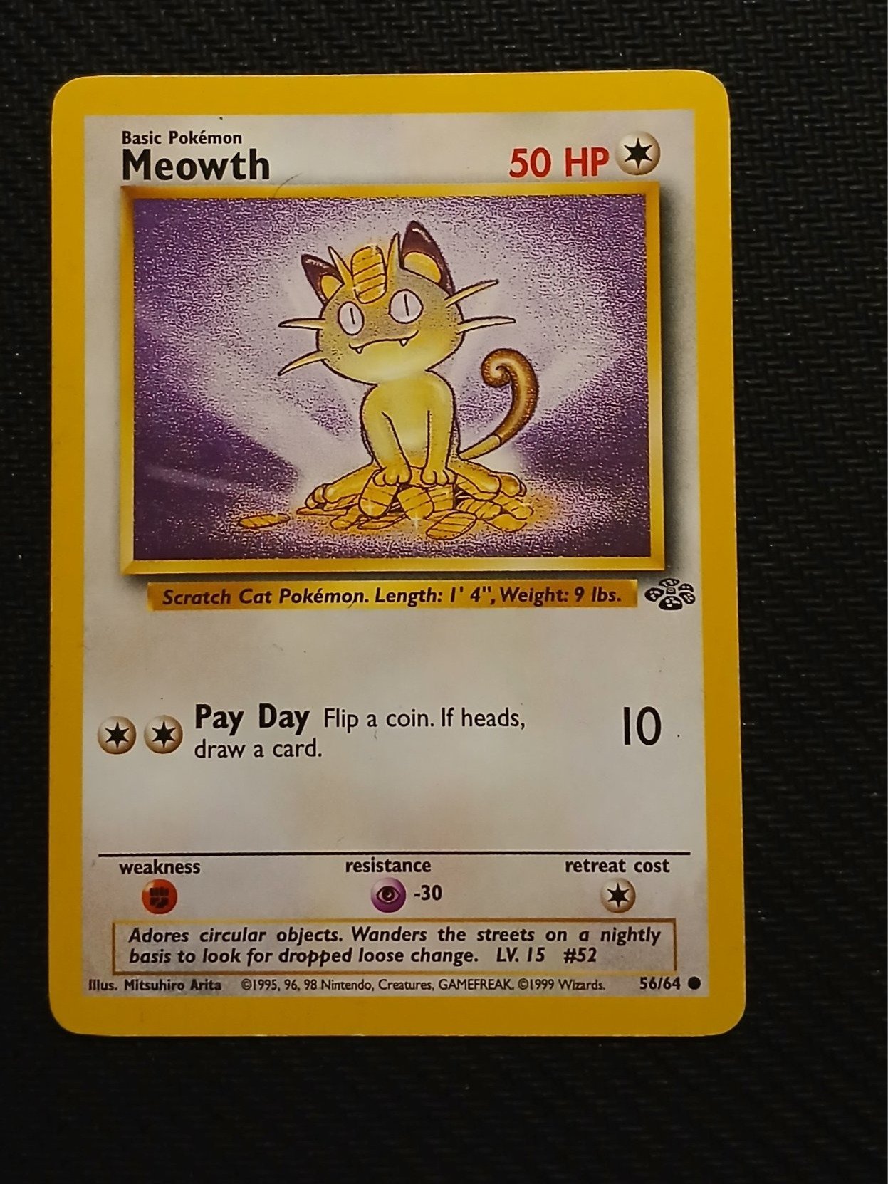 [ POKÉMONKORT| MEOWTH | BASE SET SERIES JUNGLE .. | Köp på Tradera ...