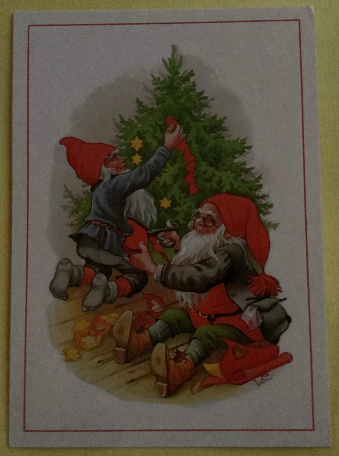 Julkort Tomtar LC Lars Carlsson | Köp på Tradera (607648161)