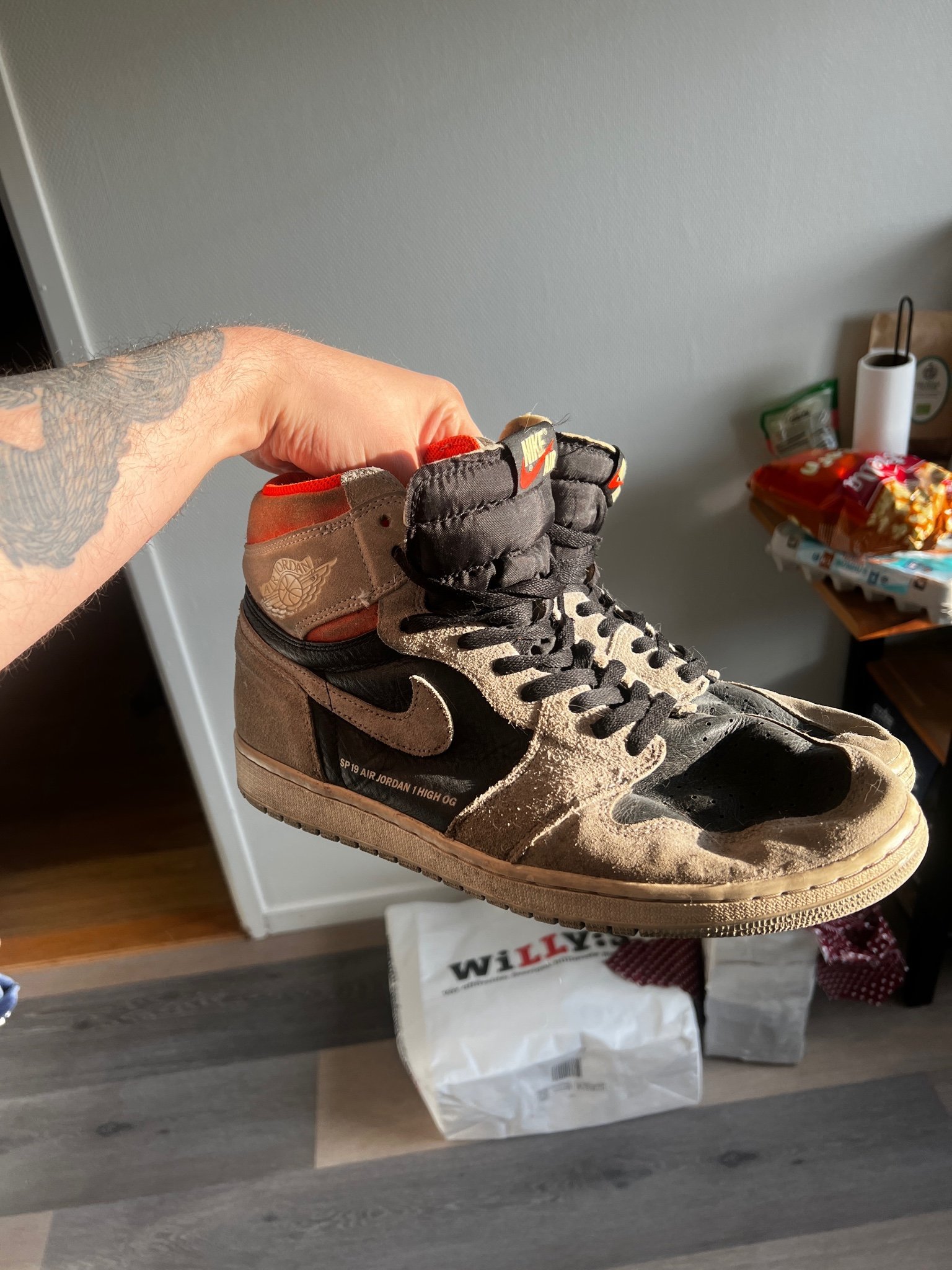 Nike Air Jordan 1 High OG Skor - Brun/Svart | Köp på Tradera (694902558)