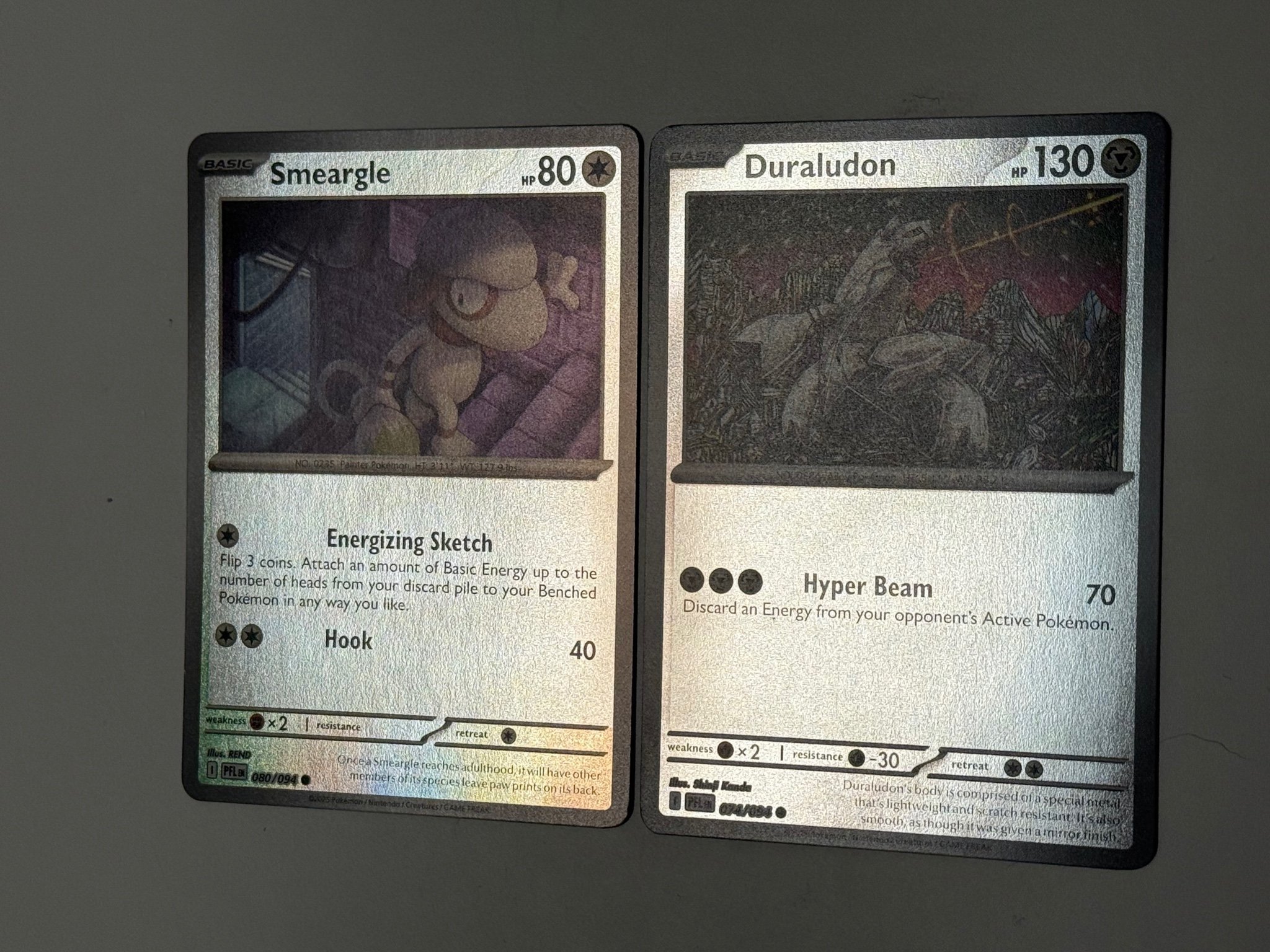 Smeargle & Duraludon Reverse Holo Pokémon kort .. | Köp på Tradera ...