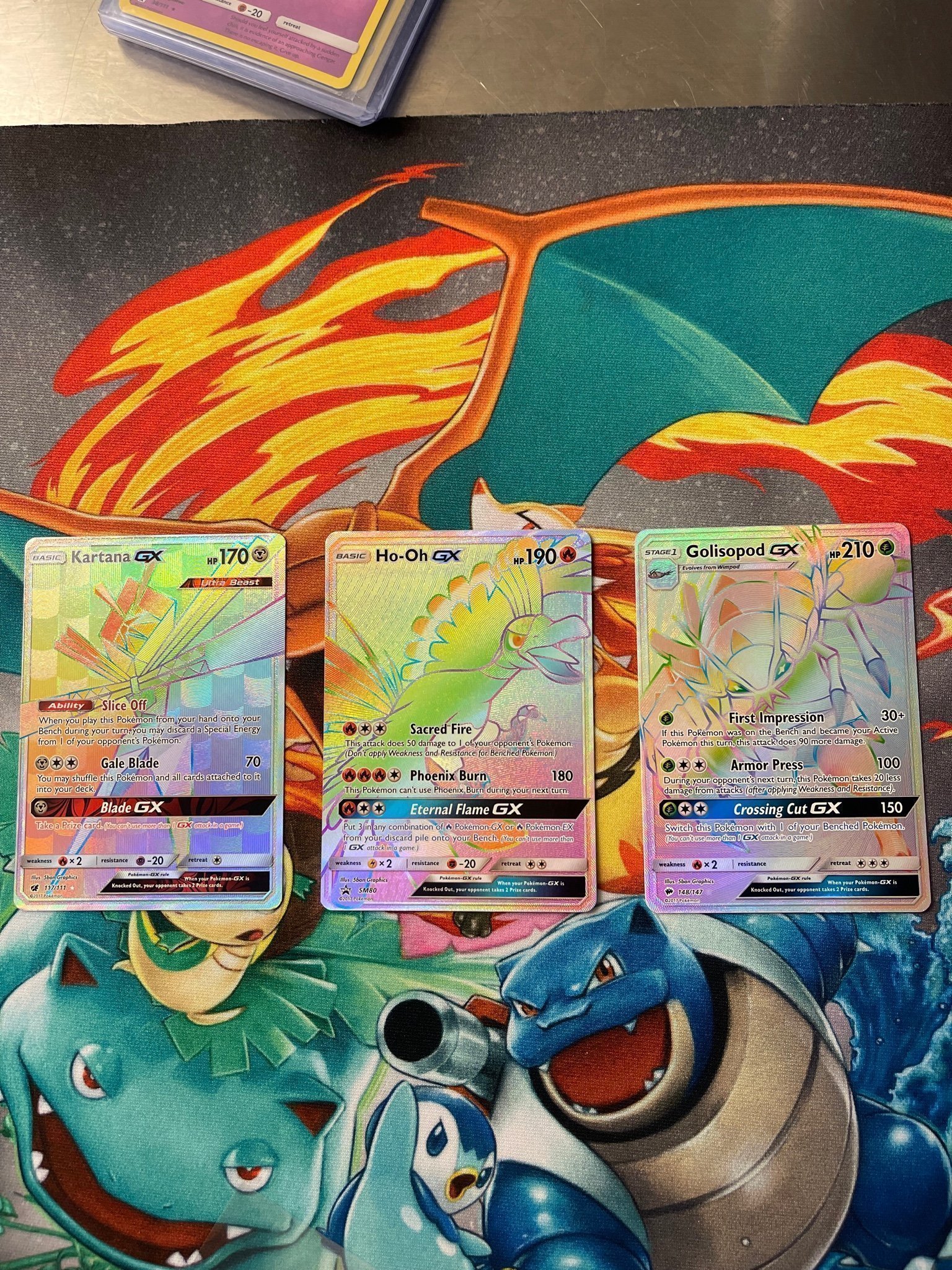 Pokemonkort 3st GX Rainbow Rare kort | Köp på Tradera (710656633)