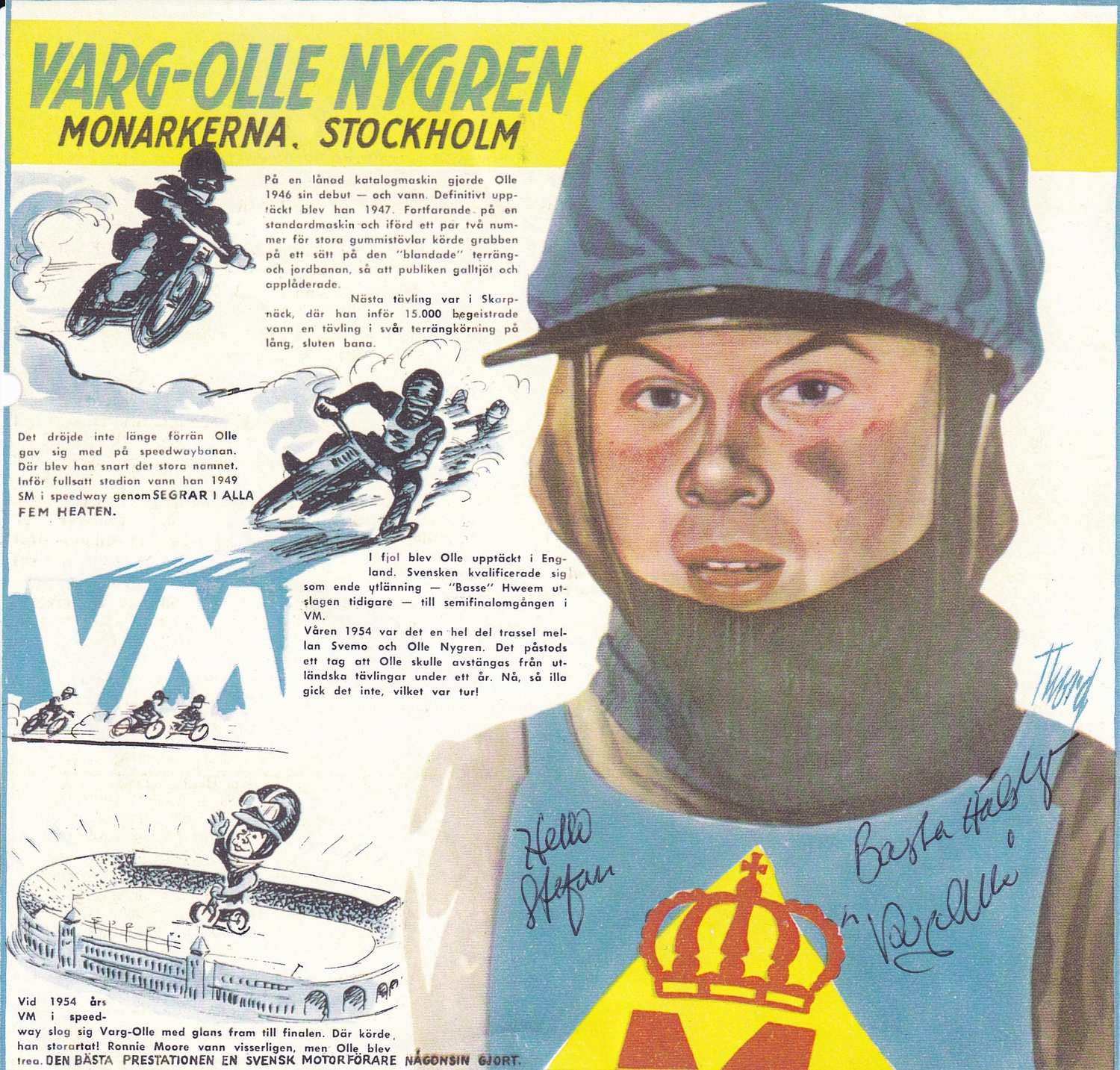 Se produkter som liknar Varg-Olle Nygren - Speedway på Tradera (521151846)
