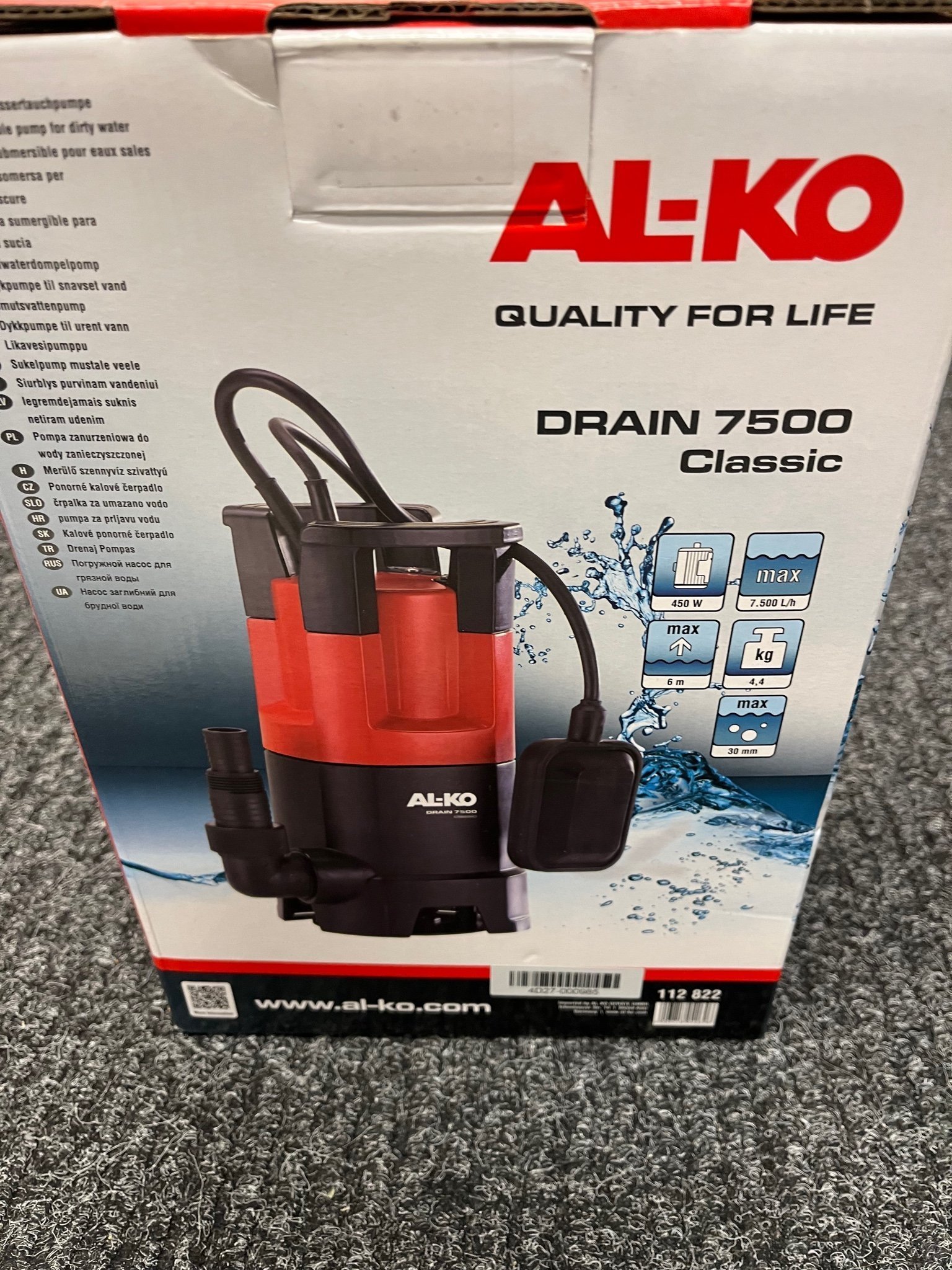 AL-KO DRAIN 7500 Classic Dränkpump | Köp på Tradera (711107346)