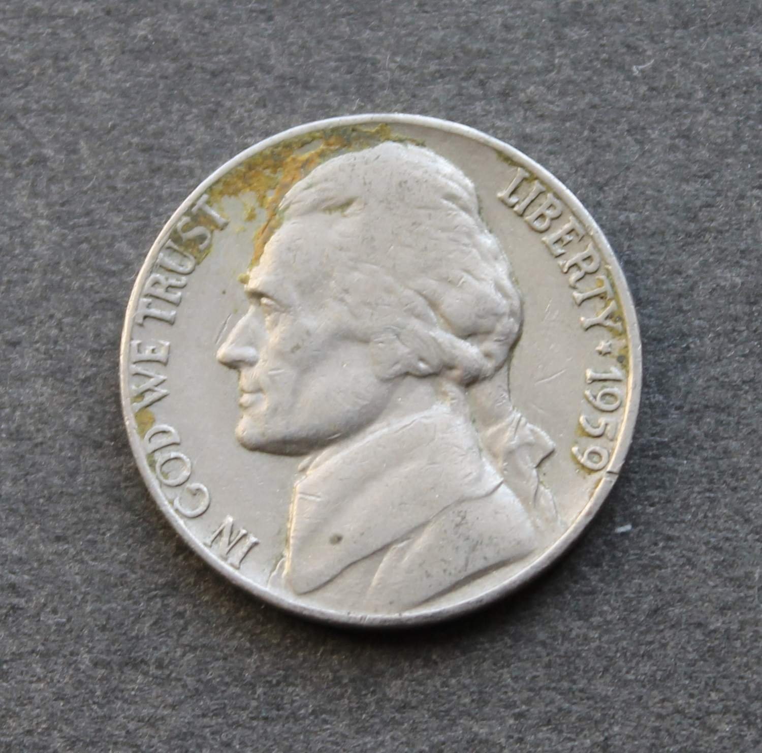 USA 5 Cents 1959 D KM 192 CuNi Jeffe 363351244 K p P usa-5-cents-1959-d-km-192-cuni-jeffe-363351244-k-p-p