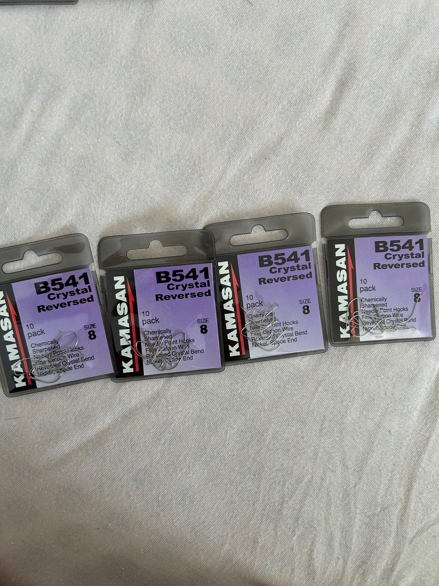 4 st KAMASAN B541 Crystal Reversed krokar storl.. | Köp på Tradera ...
