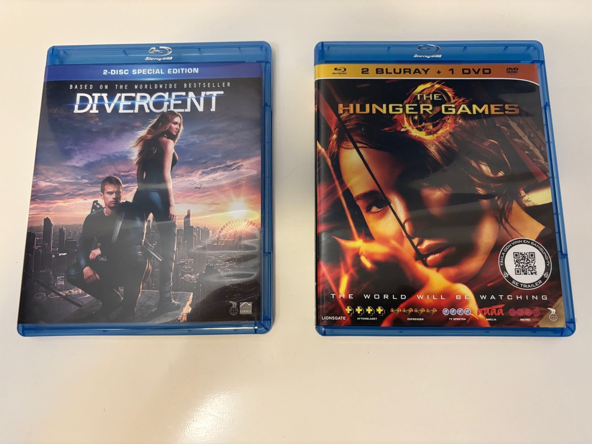Divergent och The Hunger Games - Blu-ray och DVD | Köp på Tradera ...
