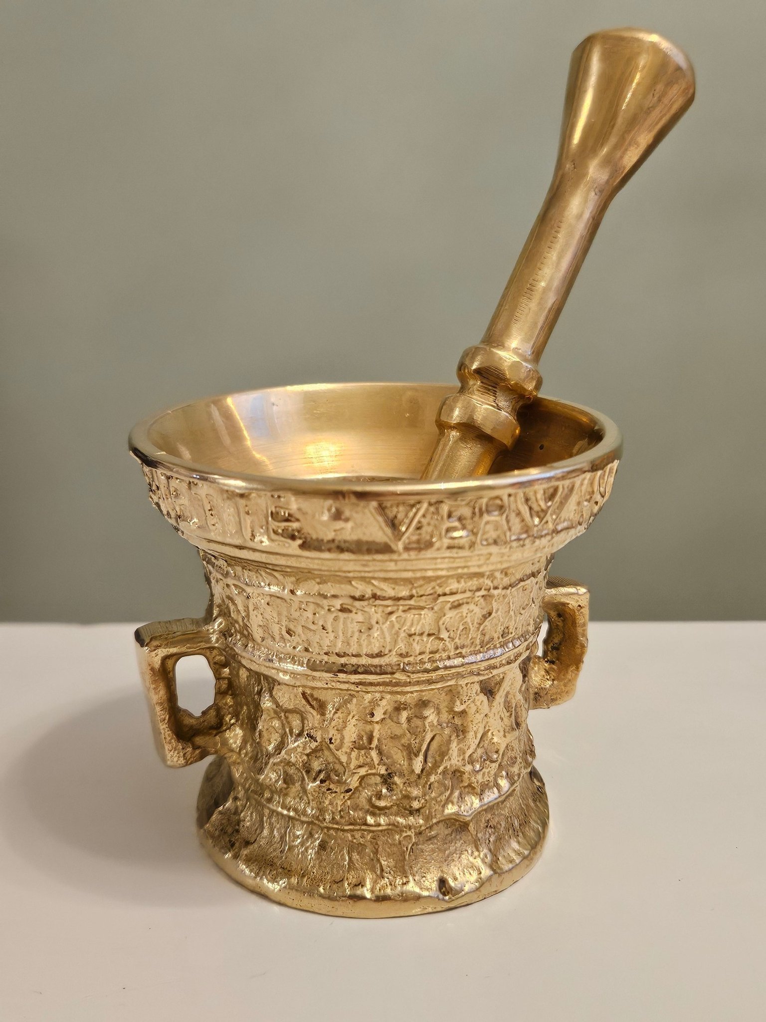 VINTAGE OVANLIG FIN MORTEL MÄSSING MIETTE VERWI.. | Köp på Tradera ...