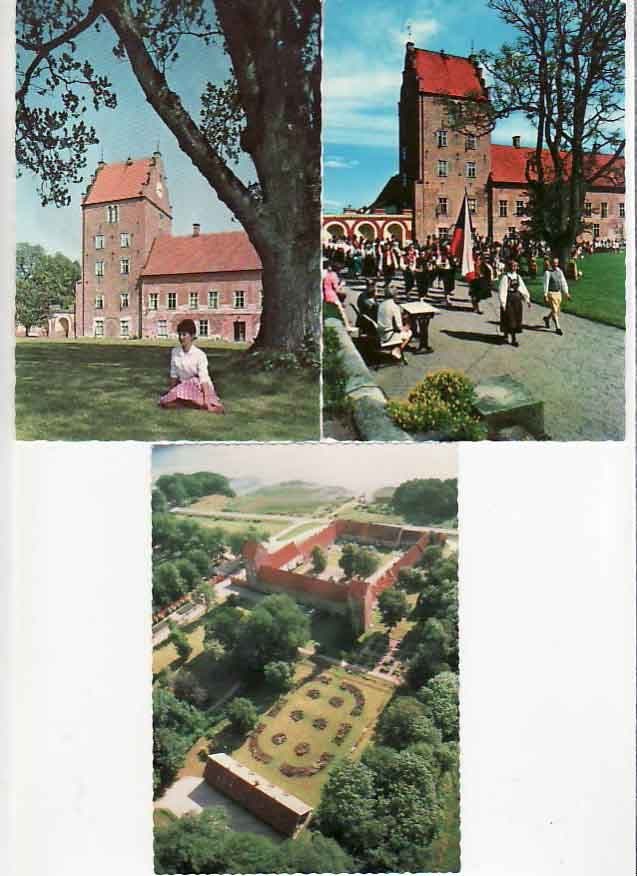 Bäckaskogs slott, 3 olika varav ett flygfoto | Köp på Tradera (710647658)
