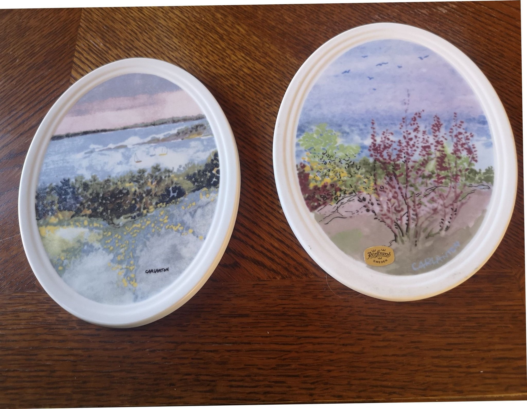 Rörstrand Carl Anton porslins tavlor. | Köp på Tradera (710722954)