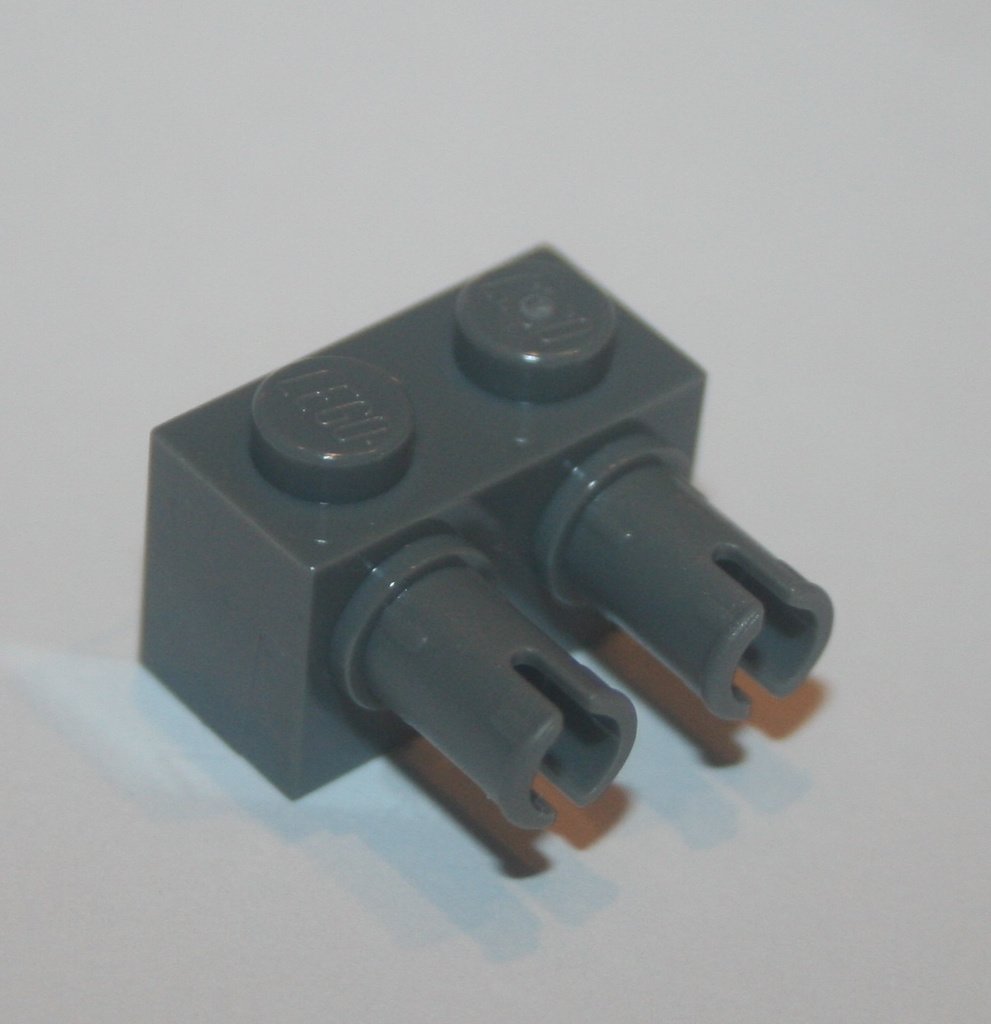 LEGO - Bit - Technic - 1X2 - Med två pins - Mör.. | Köp på Tradera ...