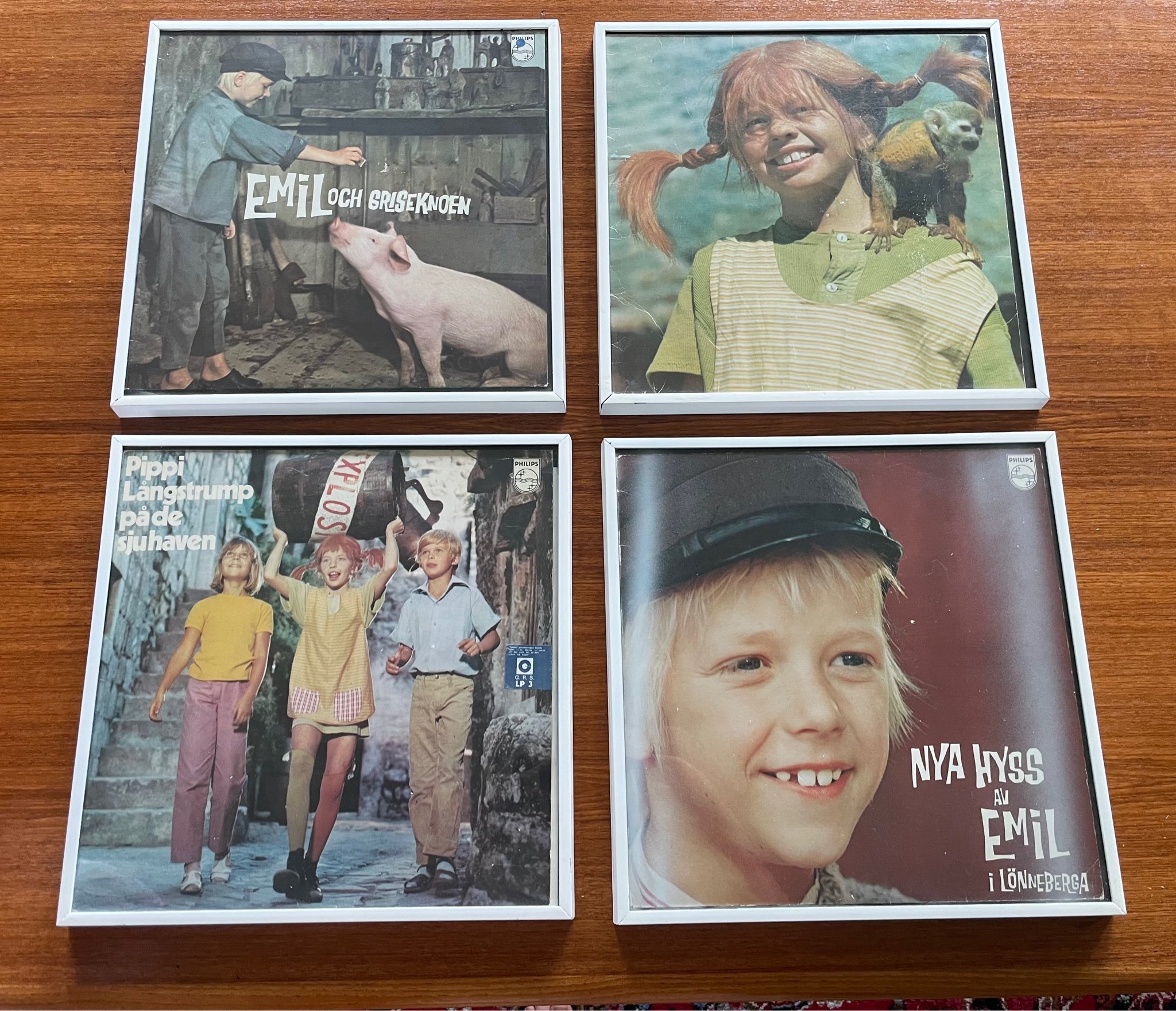LP-skivor inramade, Emil i Lönneberga, Pippi Lå.. | Köp på Tradera ...