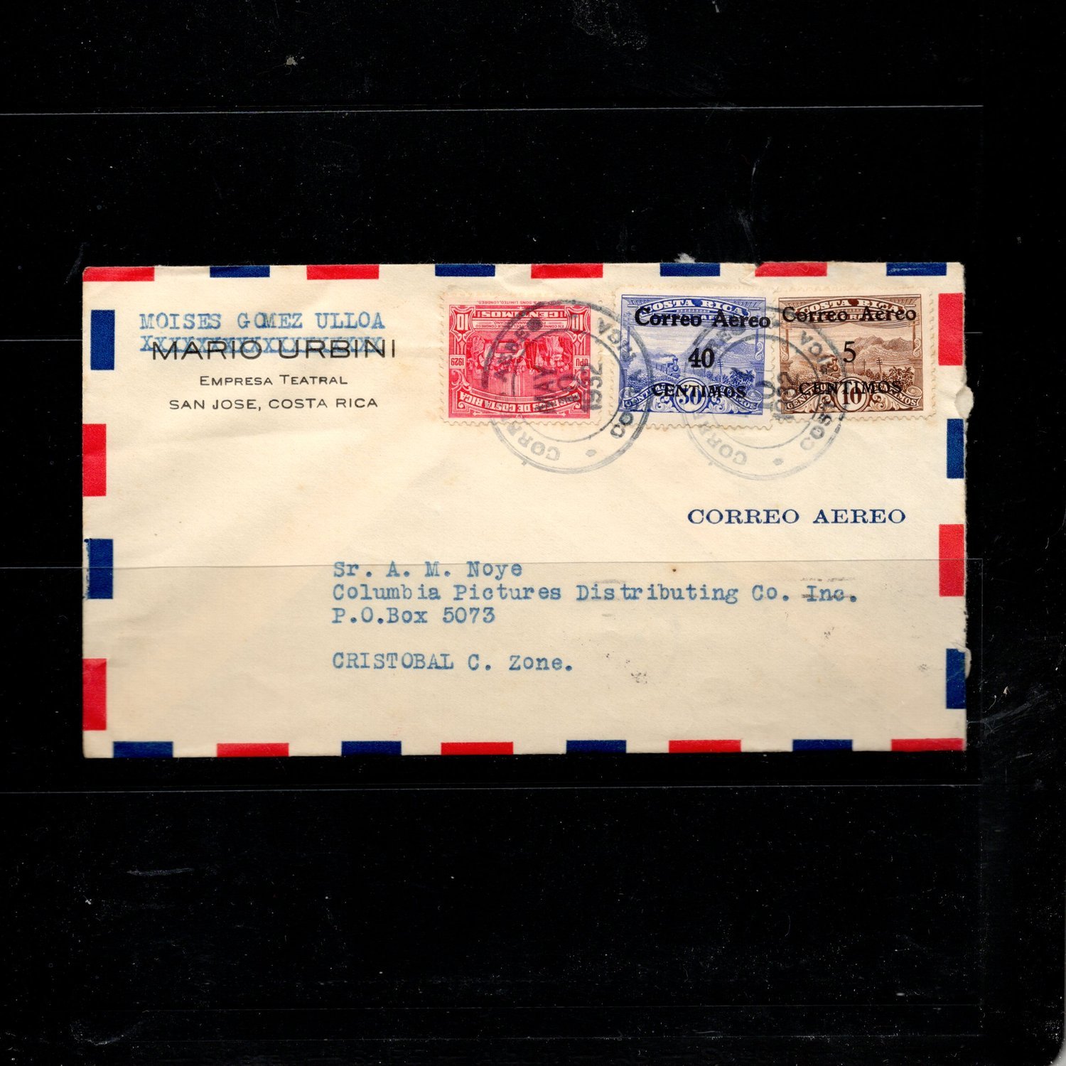 Brev från Costa Rica till Ca.. | Köp från RetoKortoTing på Tradera ...