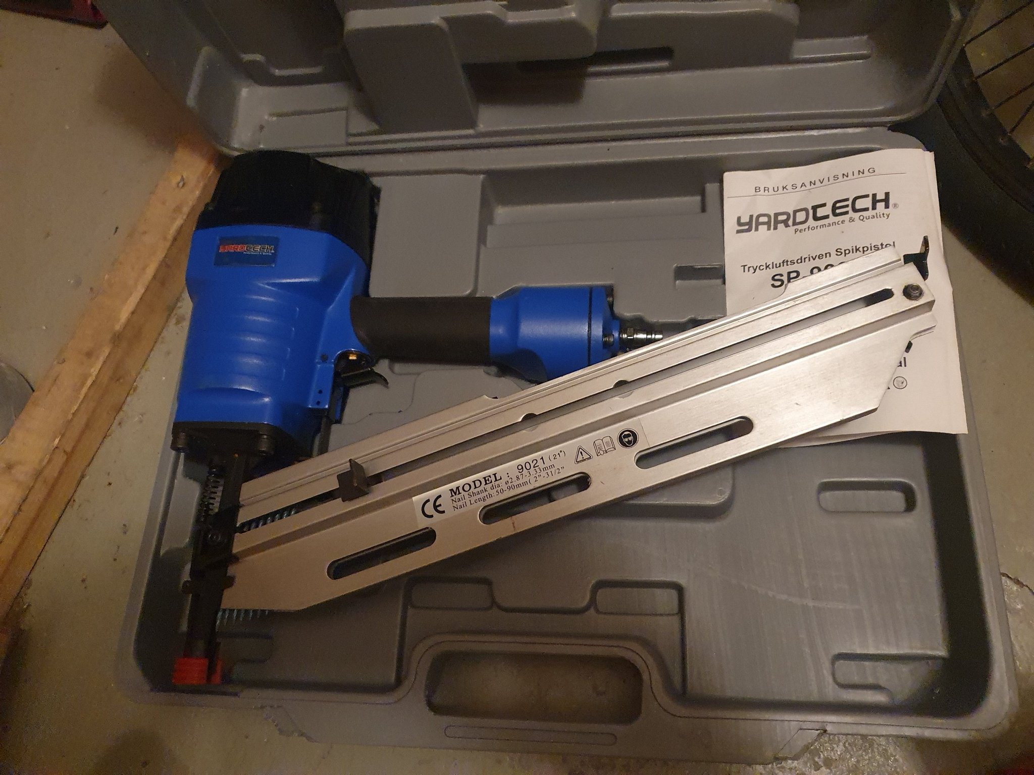 Yardtech SP 90 Tryckluftsdriven Spikpistol | Köp på Tradera (713417376)