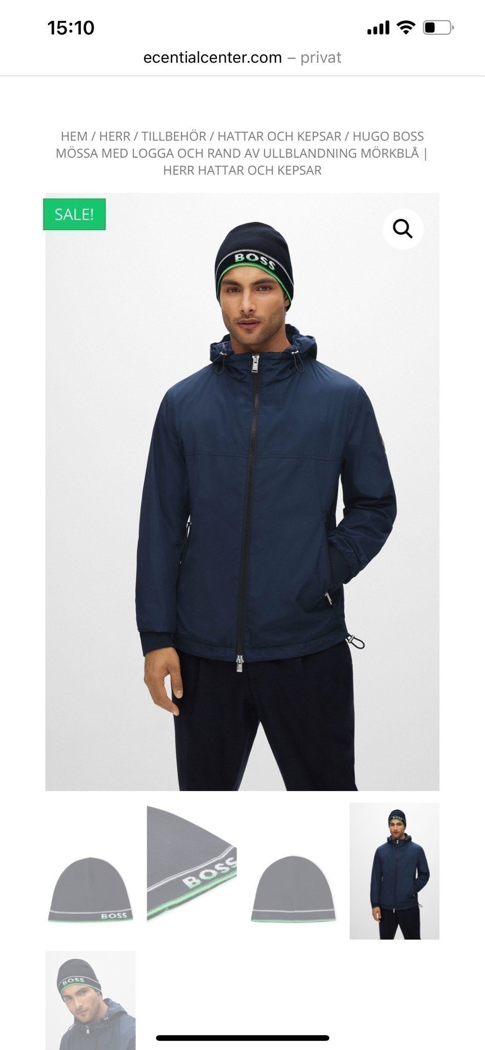 Hugo Boss Mössa Med Logga Och Rand Av Ullblandn.. | Köp på Tradera ...