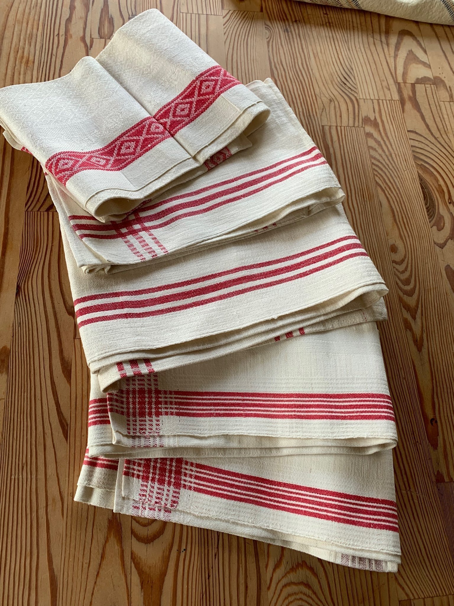 Kökshanddukar i linne/ samling av linnedukar/ s.. | Köp på Tradera ...