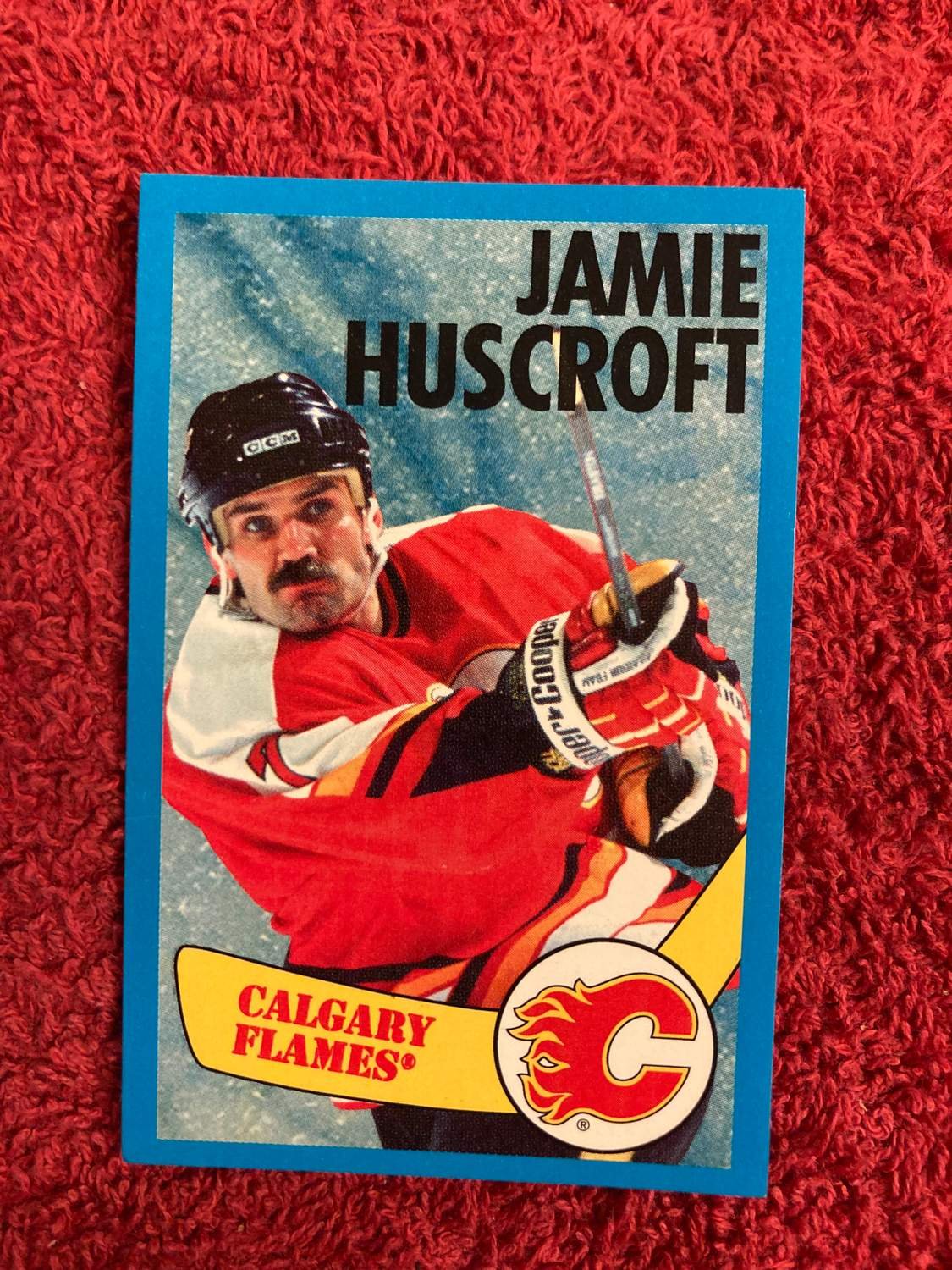JAMIE HUSCROFT - CALGARY FLAMES - NHL HOCKEY ST.. | Köp på Tradera ...
