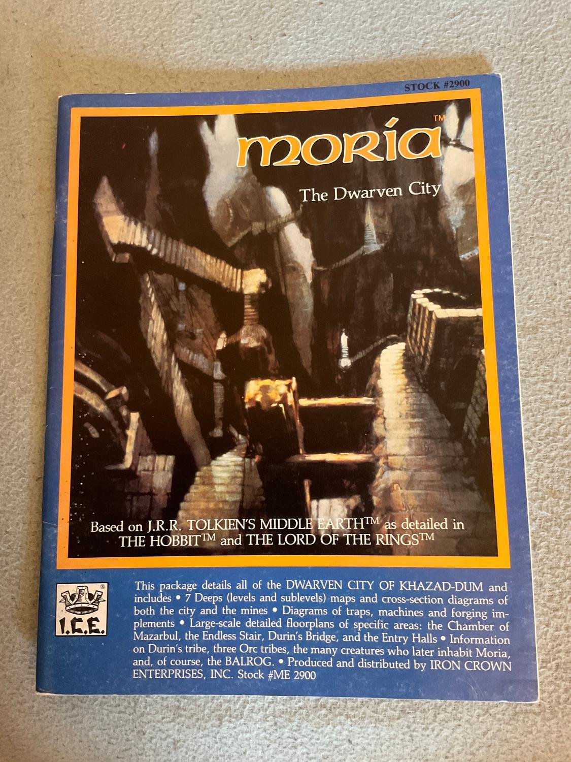 ICE MERP LOTR - 2900 Moria the Dwarven City - e.. | Köp på Tradera ...