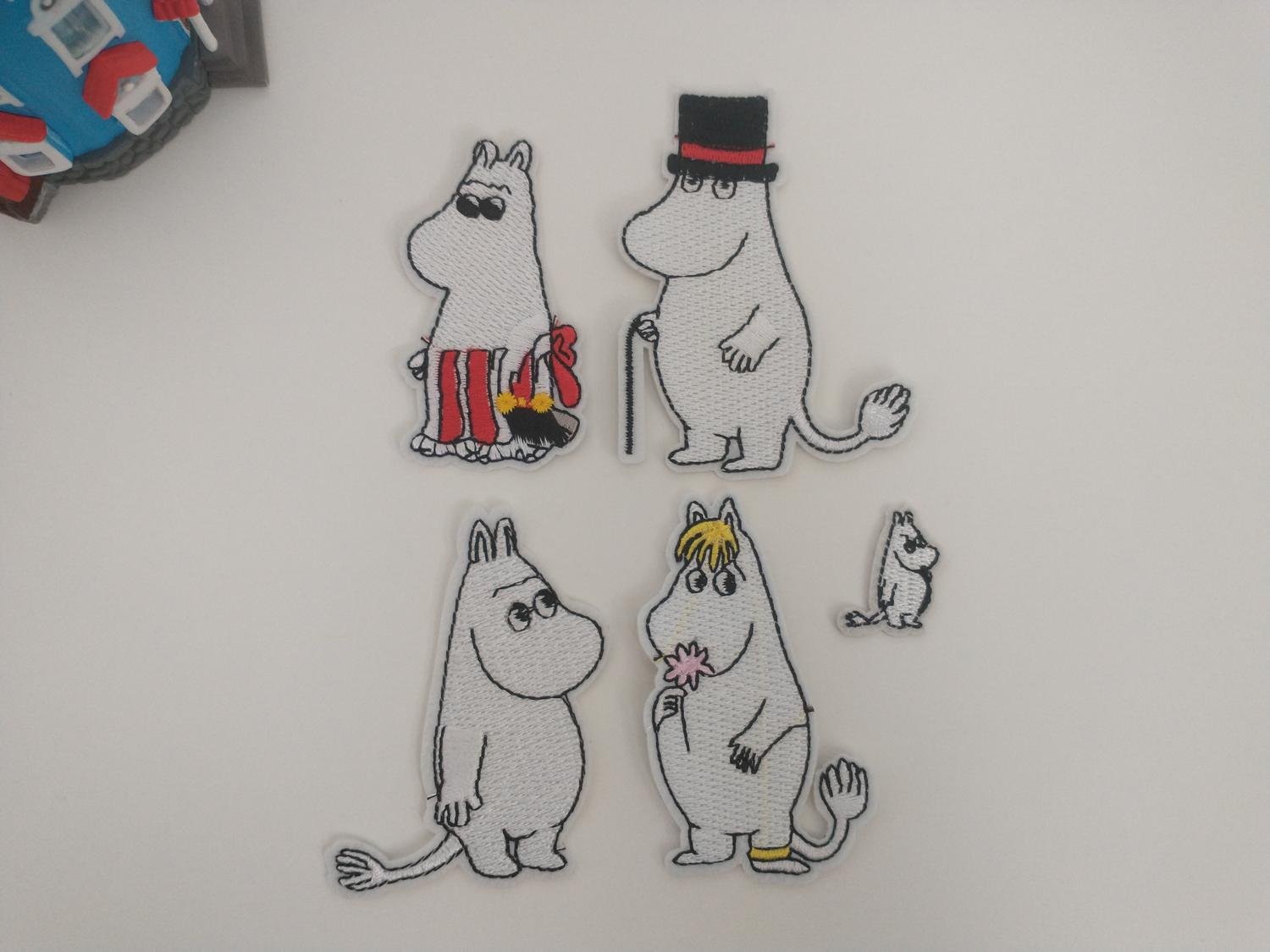 Mumin familj 5-pack tygmärk.. | Köp från LunarTreeStore på Tradera ...