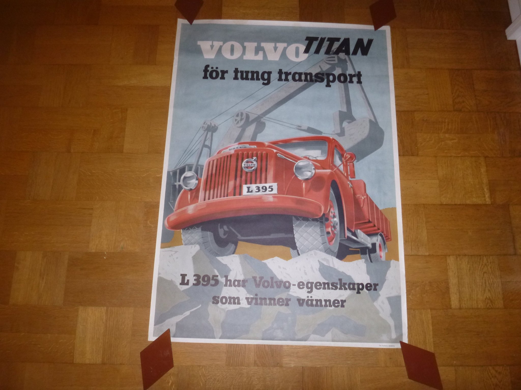 Reklam: Volvo Titan lastbil L 395 affisch/poste.. | Köp på Tradera ...