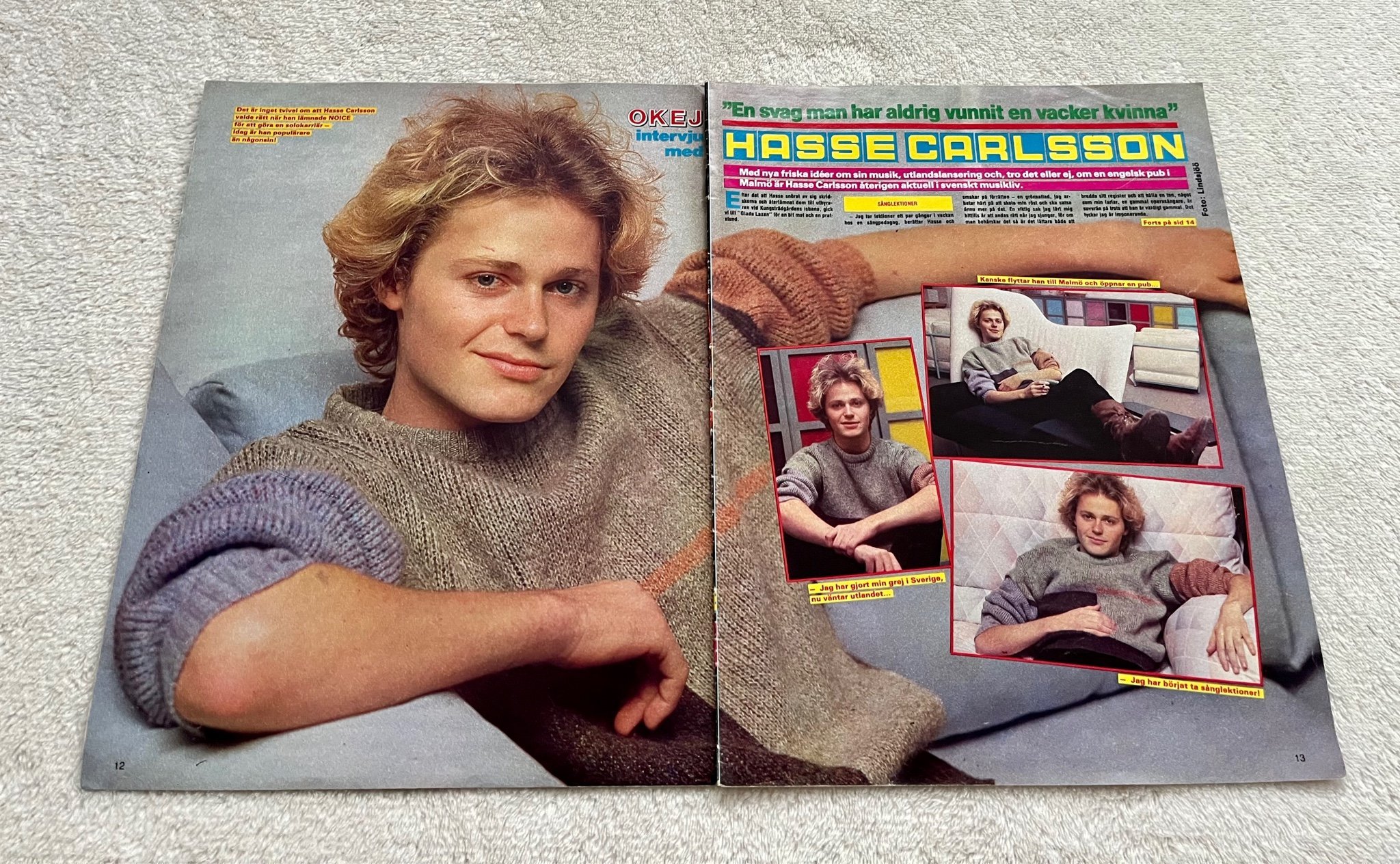 HASSE CARLSSON - NOICE affisch urklipp poster t.. | Köp på Tradera ...