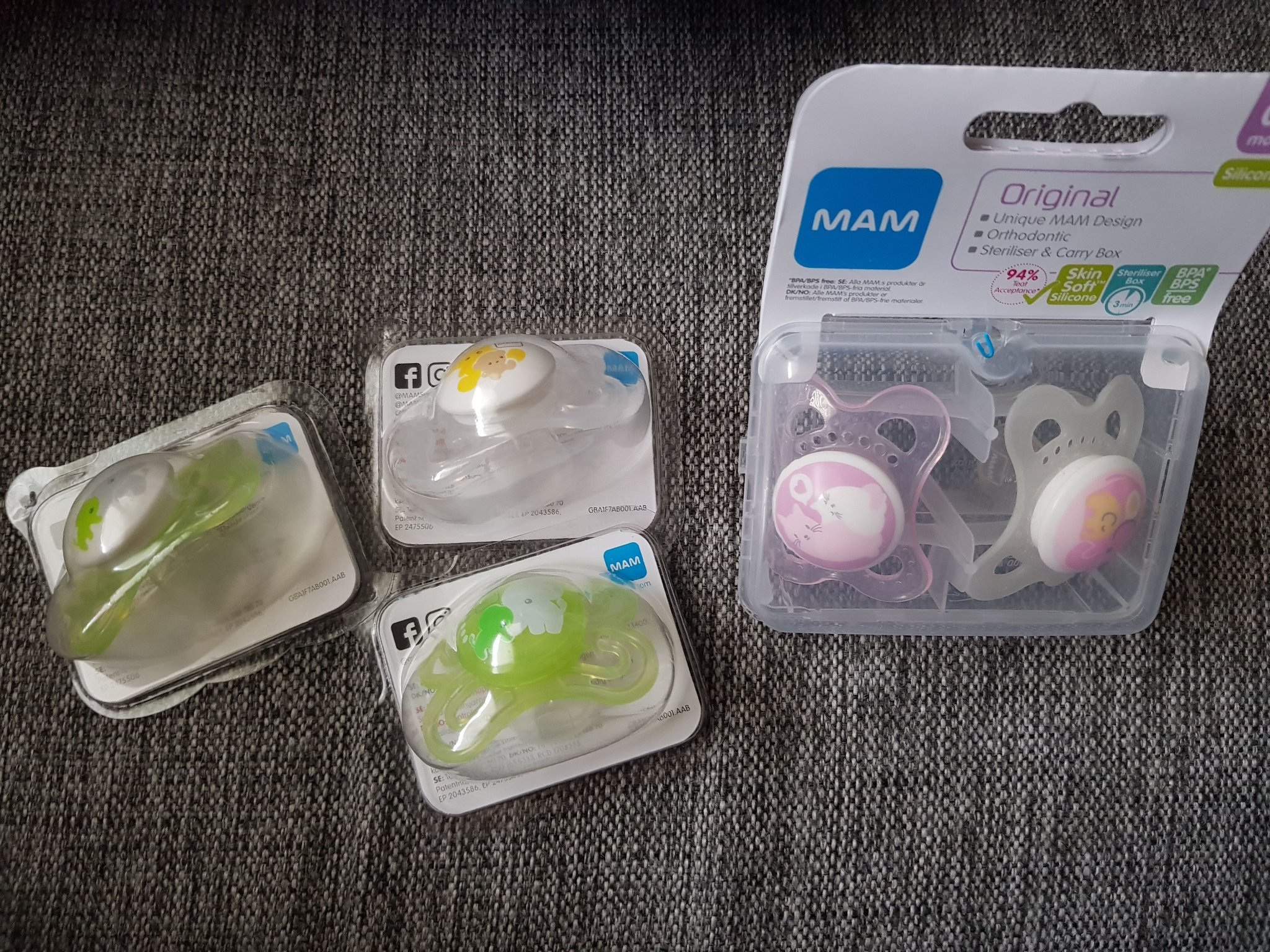 Paket med 5 nappar från MAM, 0-6 mån, napp, beb.. (402282087) ᐈ Köp på ...