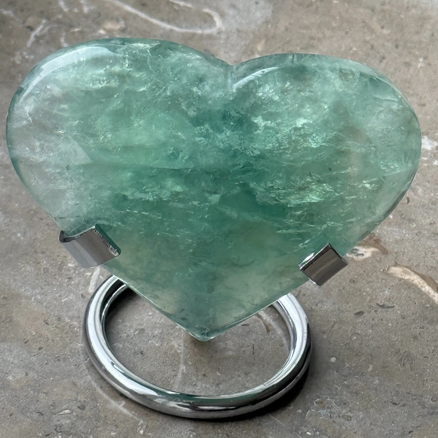 Silverfärgat Stativ för Hjärtformade Handstenar.. | Köp på Tradera ...