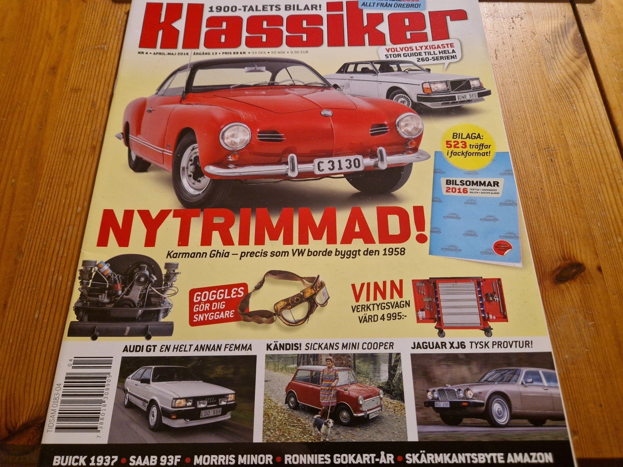 Klassiker nr 4/2016 Volvo 260, VW Karmann Ghia,.. | Köp på Tradera ...