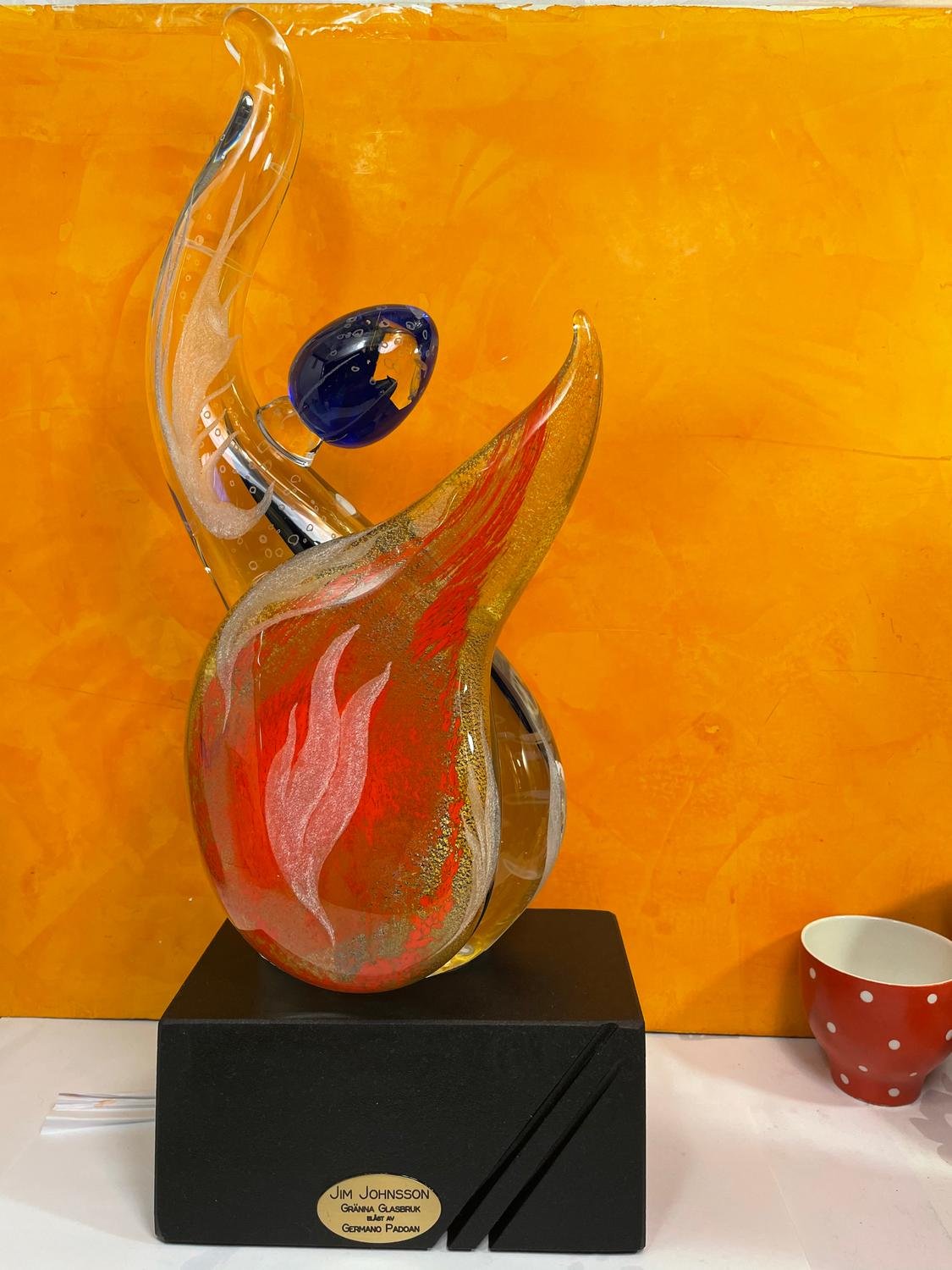 GRÄNNA GLASBRUK, JIM JOHNSSON , GLASKONST SKULP.. | Köp på Tradera ...