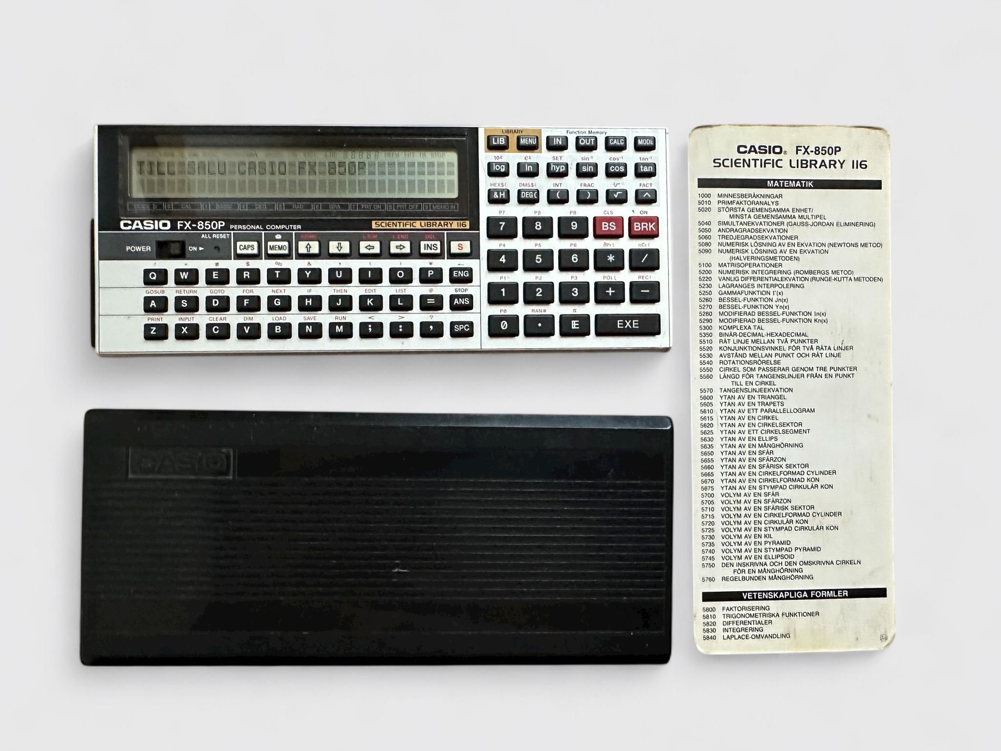 Casio FX-850P Personal Computer BASIC-program |.. | Köp på Tradera ...