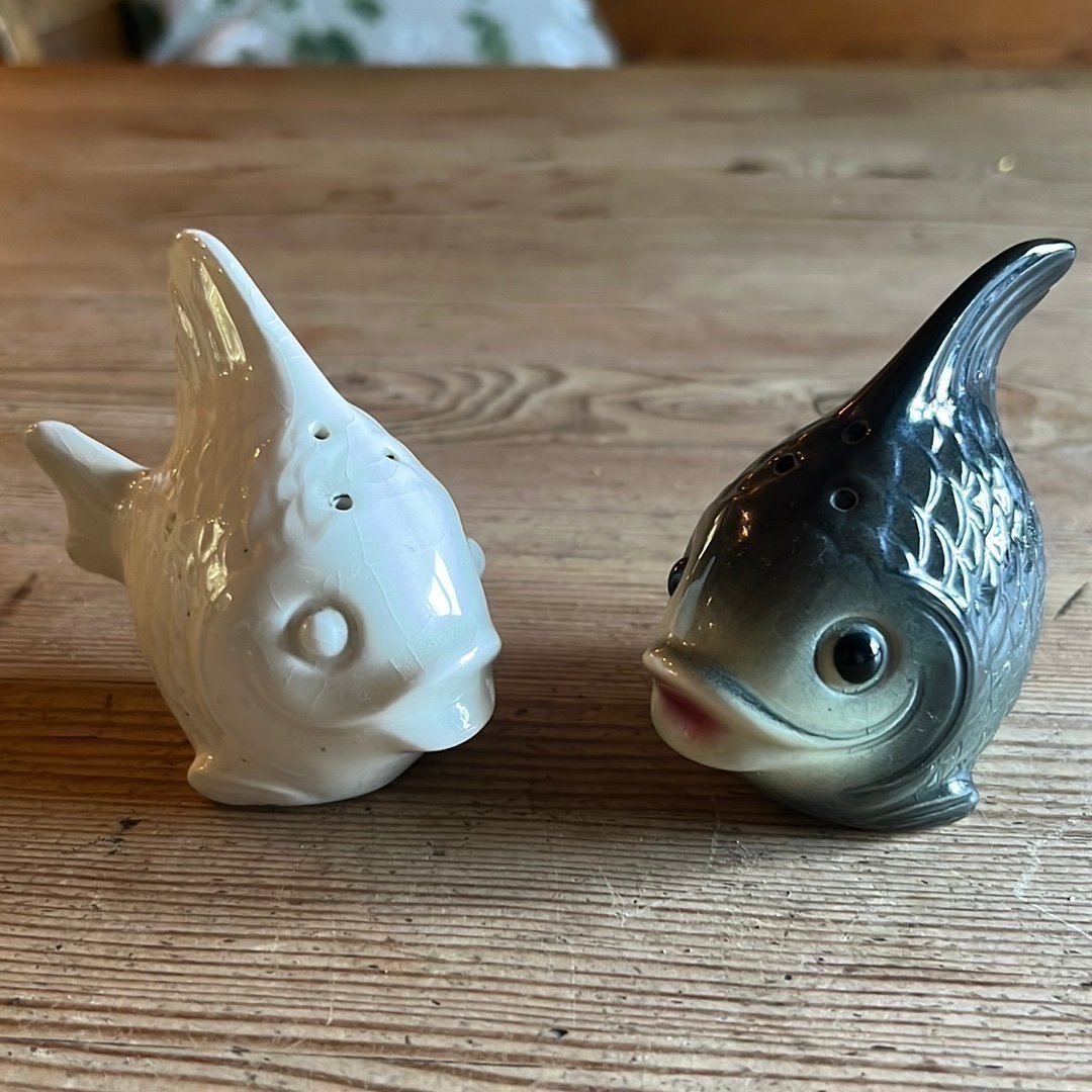 Goebel Salt- och Pepparströare tysk fiskar | Köp på Tradera (711576575)