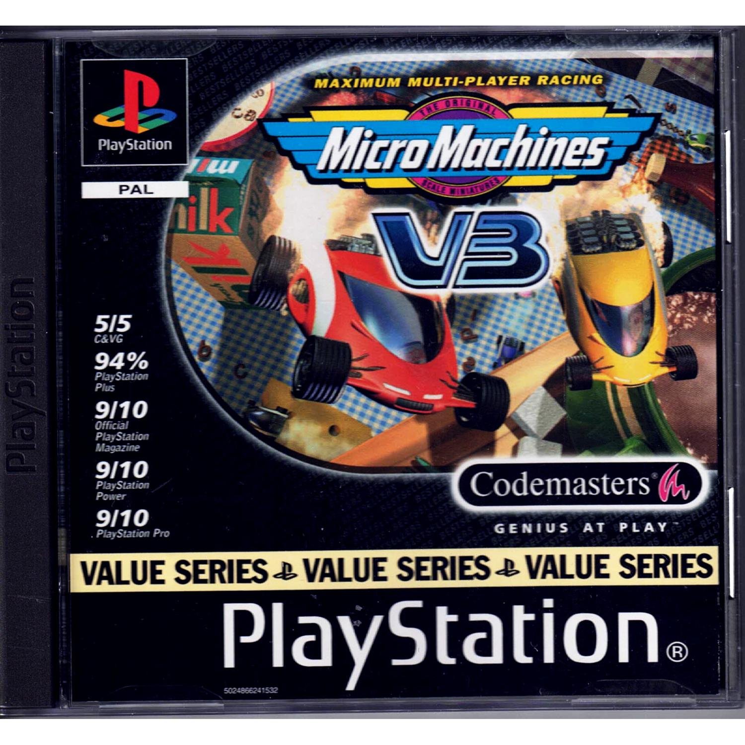 MICRO MACHINES V3 PS1 VALUE SERIES | Köp från arkadnu på Tradera ...