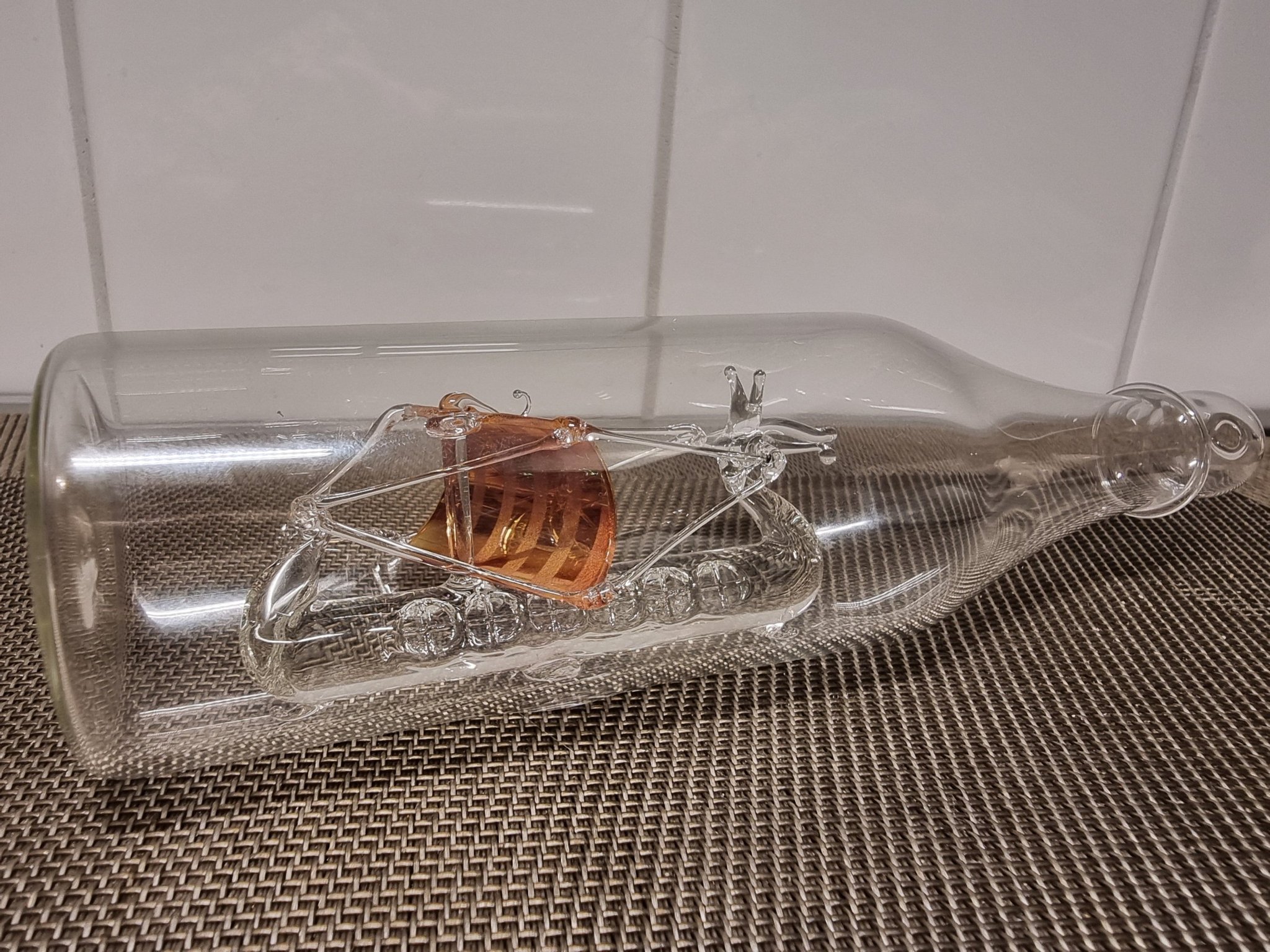 Viking Longship i flaska - The Mayflower Glass .. | Köp på Tradera ...