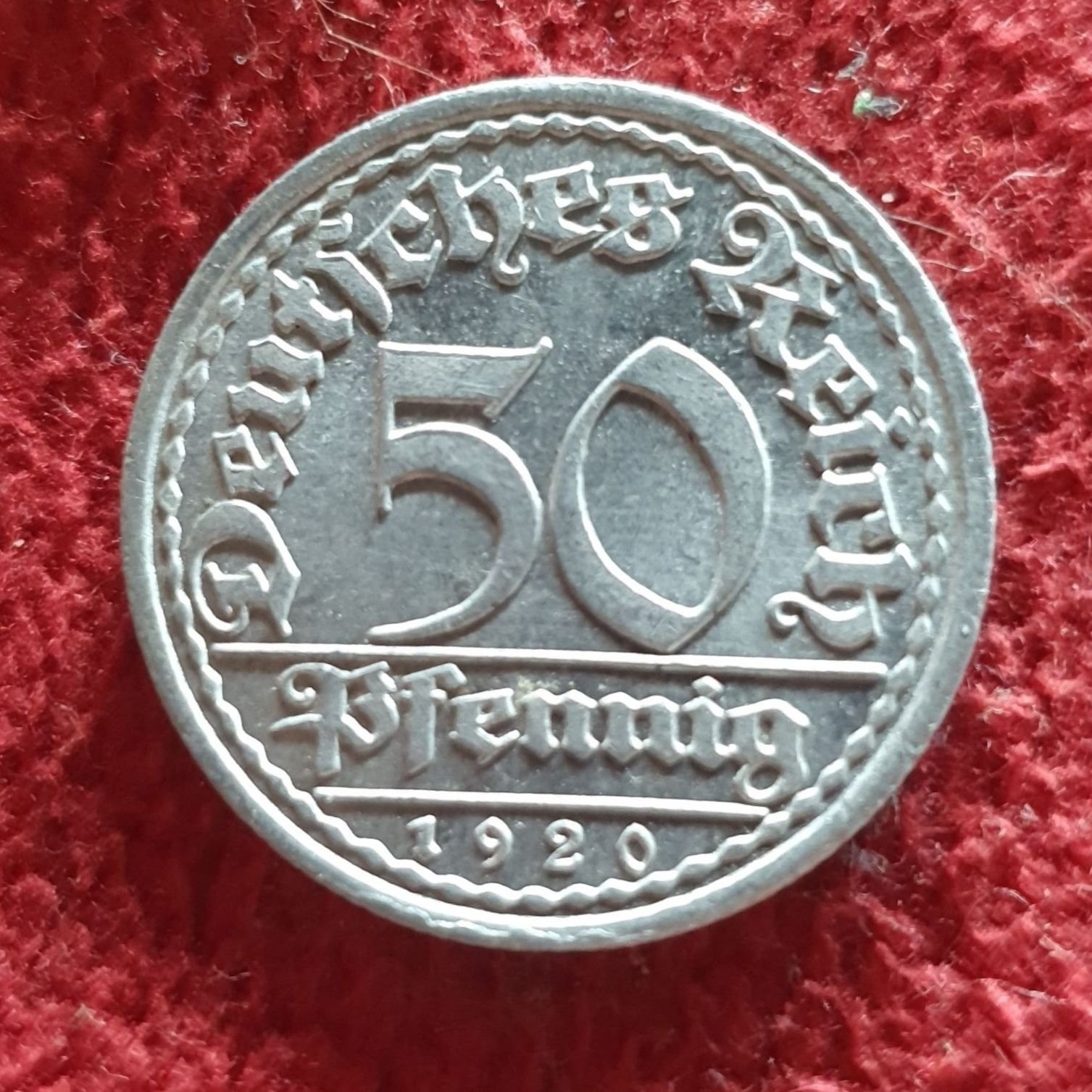 50 Reichspfennig 1920 A Tyskland - Mycket Åtråv.. | Köp på Tradera ...