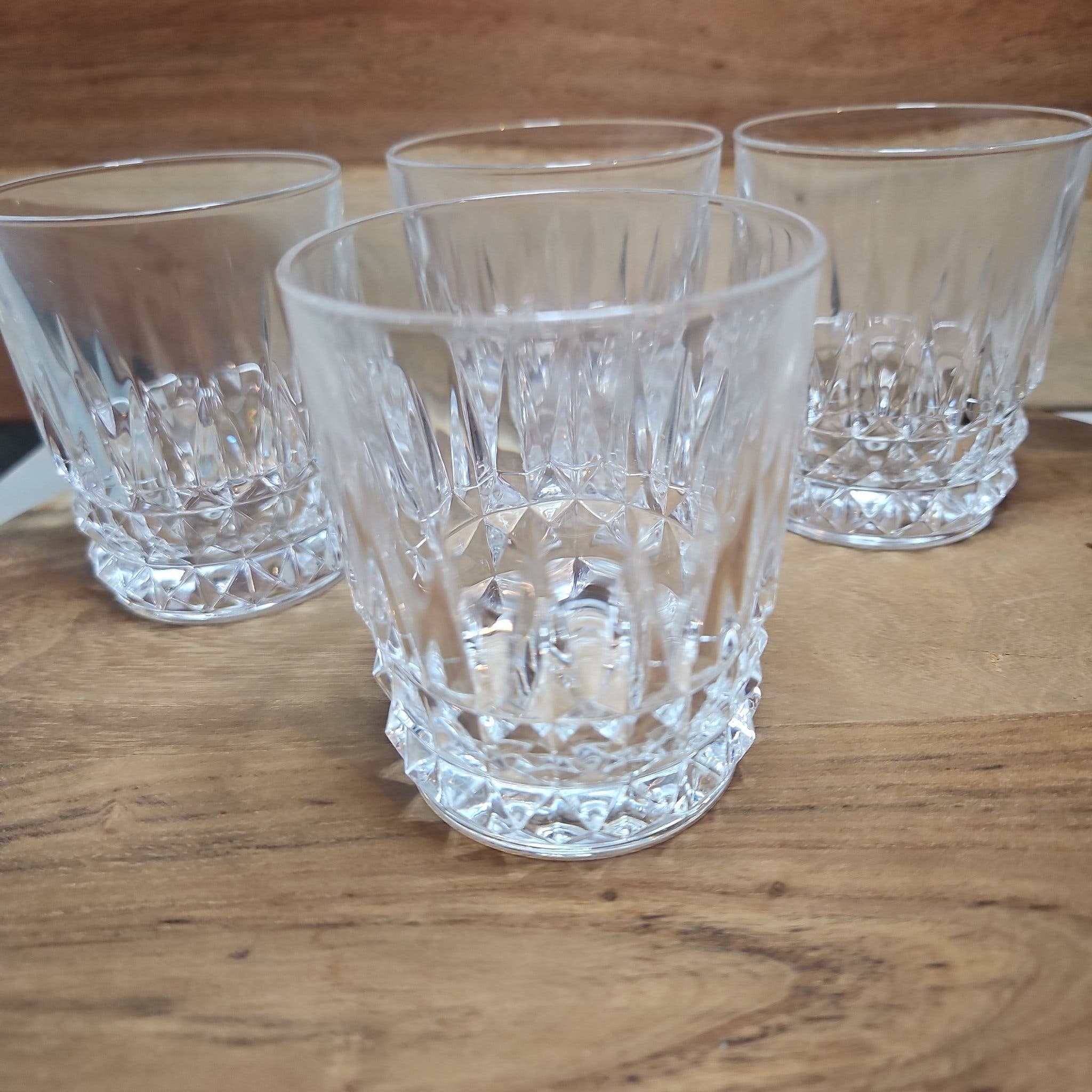 4st glas "Pompadour" Cristal d’arques Diamond k.. | Köp på Tradera ...