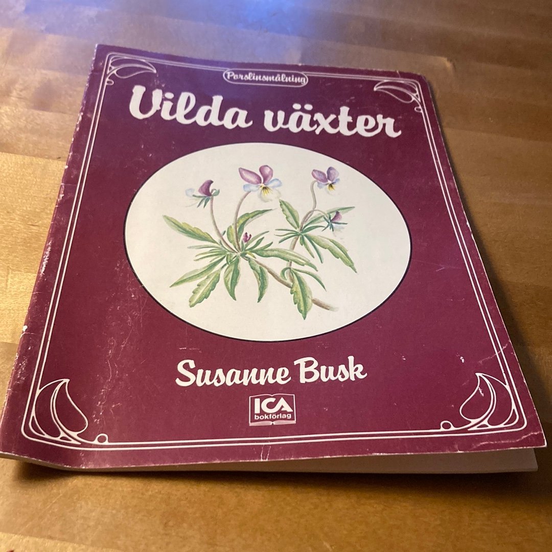 Vilda växter - Susanne Busk porslinsmålning mal.. | Köp på Tradera ...