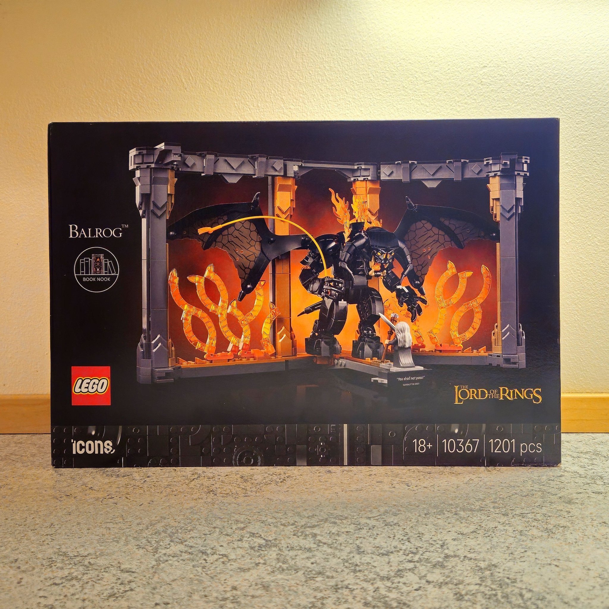LEGO Icons Lord of the Rings: Balrog bokstöd 10.. | Köp på Tradera ...