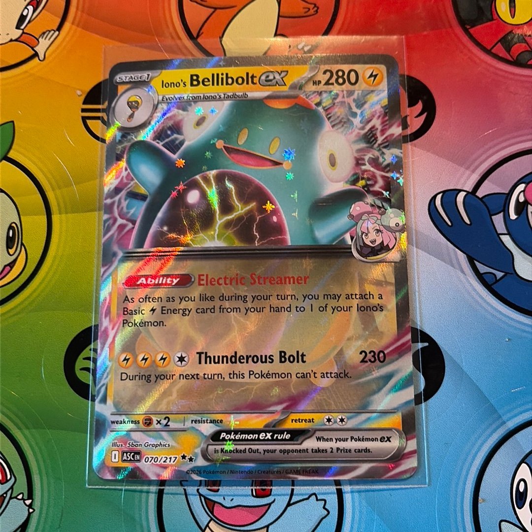 Iono's Bellibolt ex 70/217 Ascended Heroes Poke.. | Köp på Tradera ...