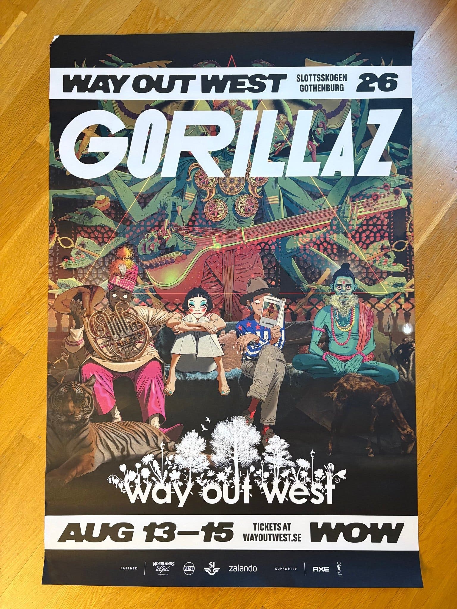Konsertposter – Gorillaz – Way Out West – Göteb.. | Köp på Tradera ...
